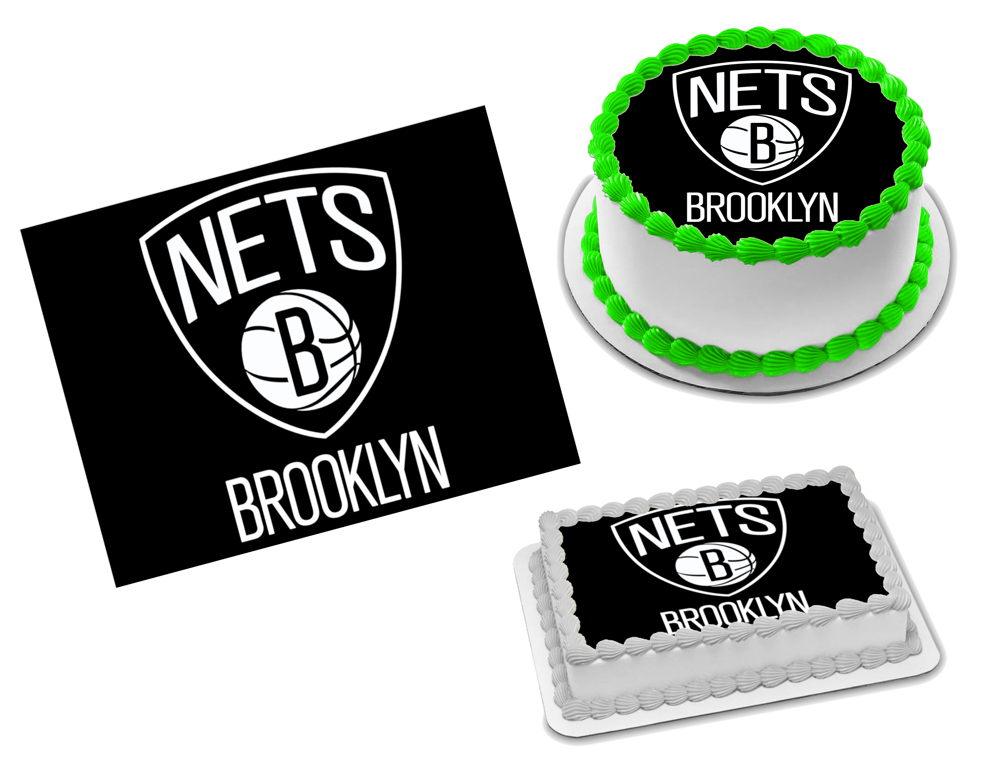 Brooklyn Nets Edible Image Frosting Sheet #8 Topper (80+ sizes) – Sweet Custom Creations