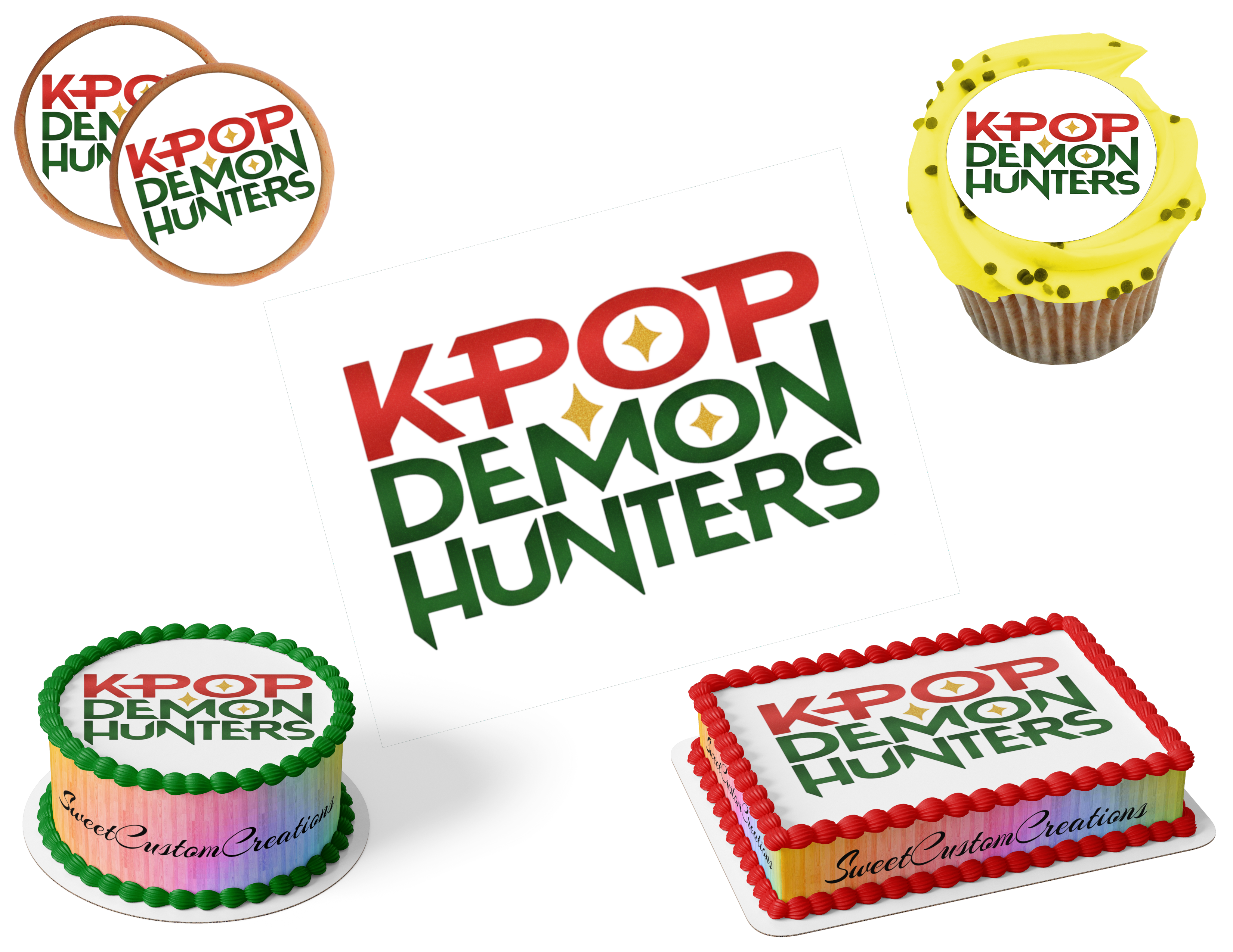 K-Pop Demon Hunters Edible Image Frosting Sheet #100 (80+ sizes ...