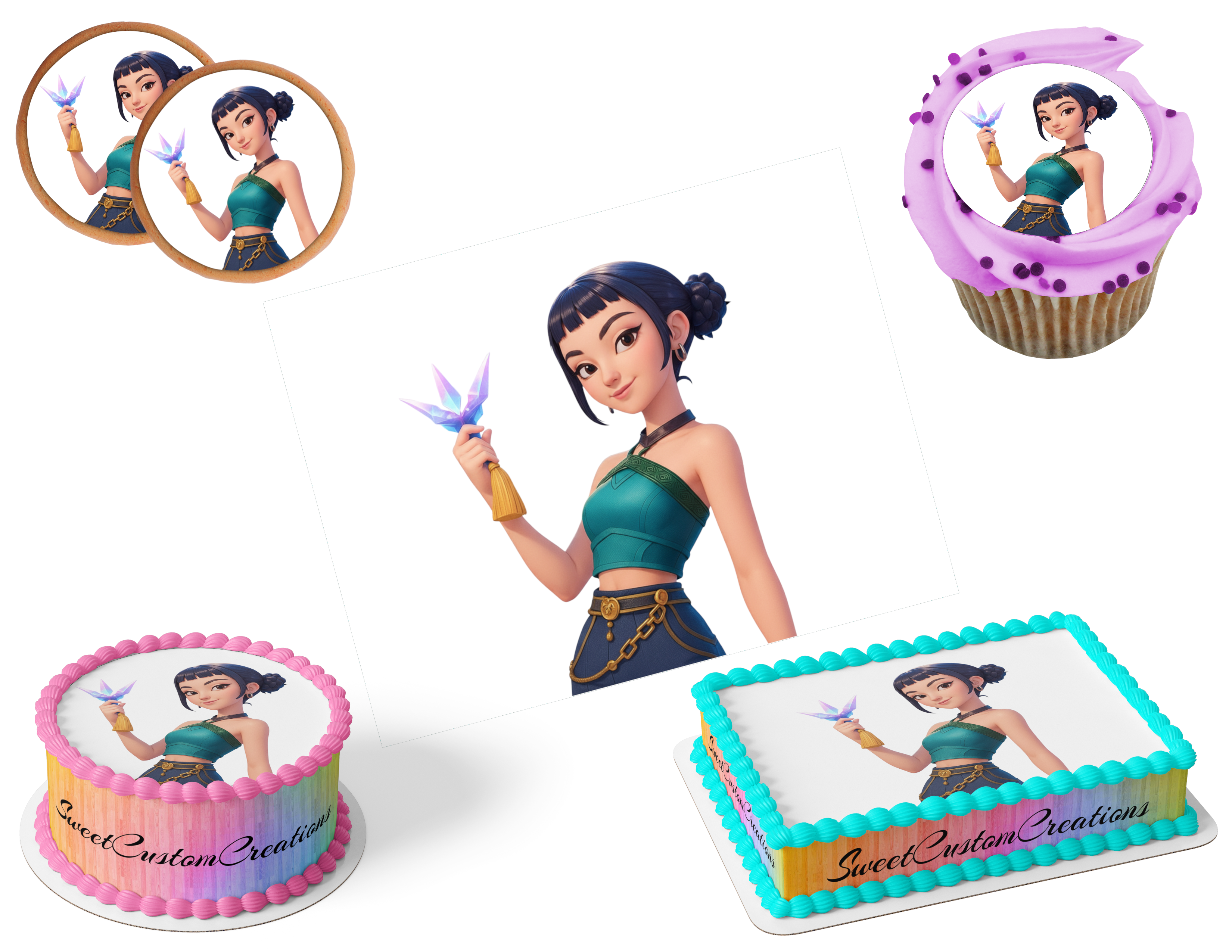 K-Pop Demon Hunters Edible Image Frosting Sheet #103 (80+ sizes ...