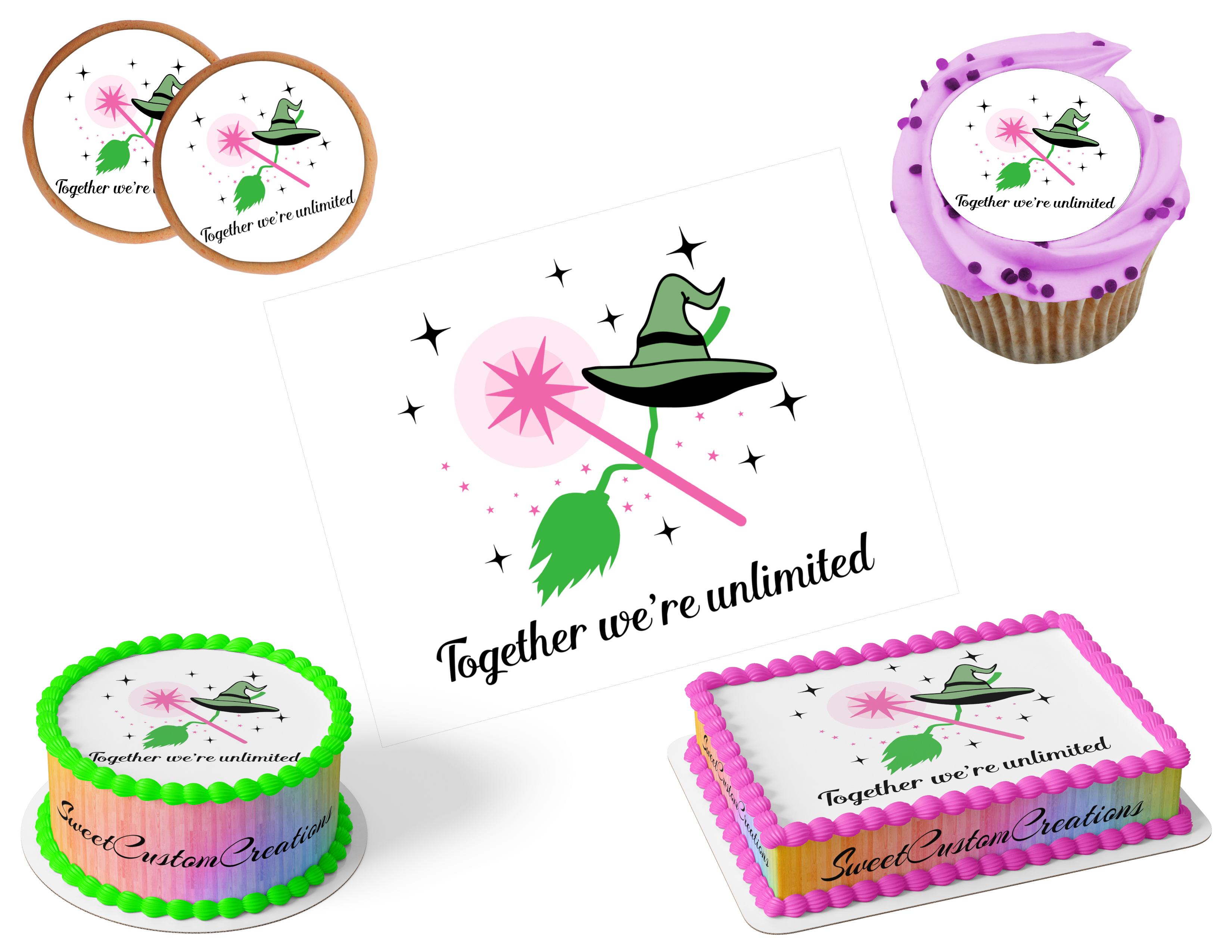 Wicked Edible Image Frosting Sheet #105 (80+ sizes) – Sweet Custom ...