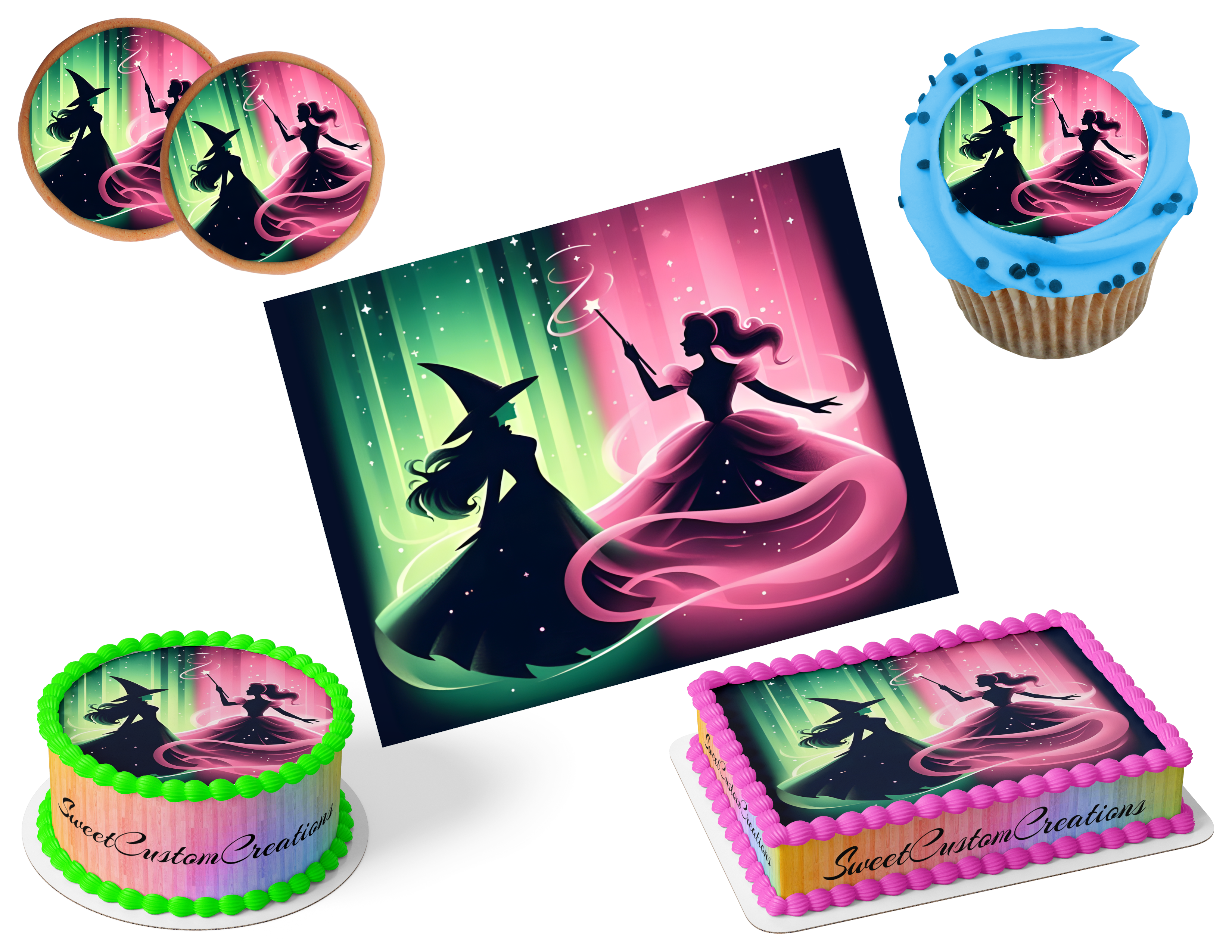 Wicked Edible Image Frosting Sheet #113 (80+ sizes) – Sweet Custom ...