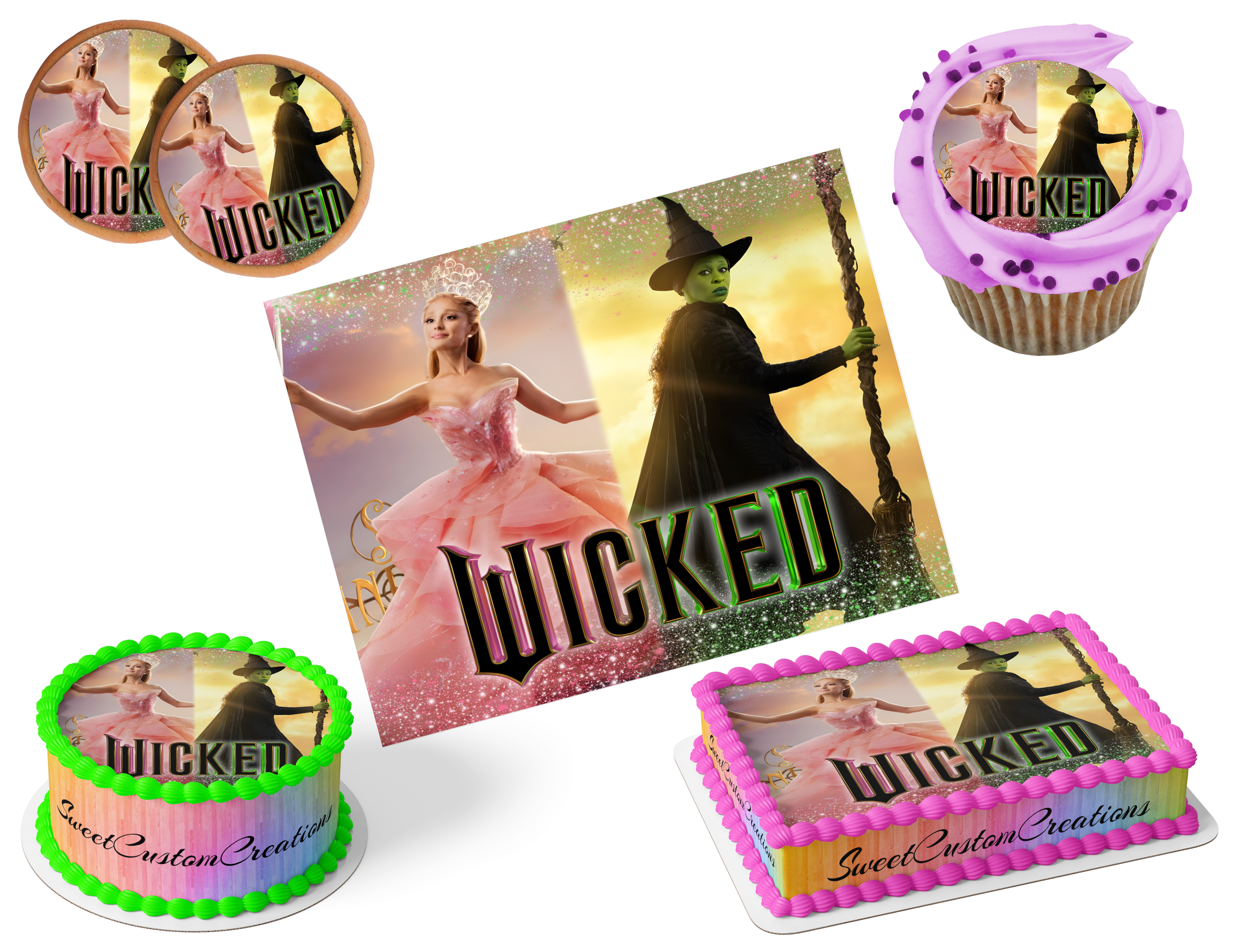 Wicked Edible Image Frosting Sheet #115 (80+ sizes) – Sweet Custom ...