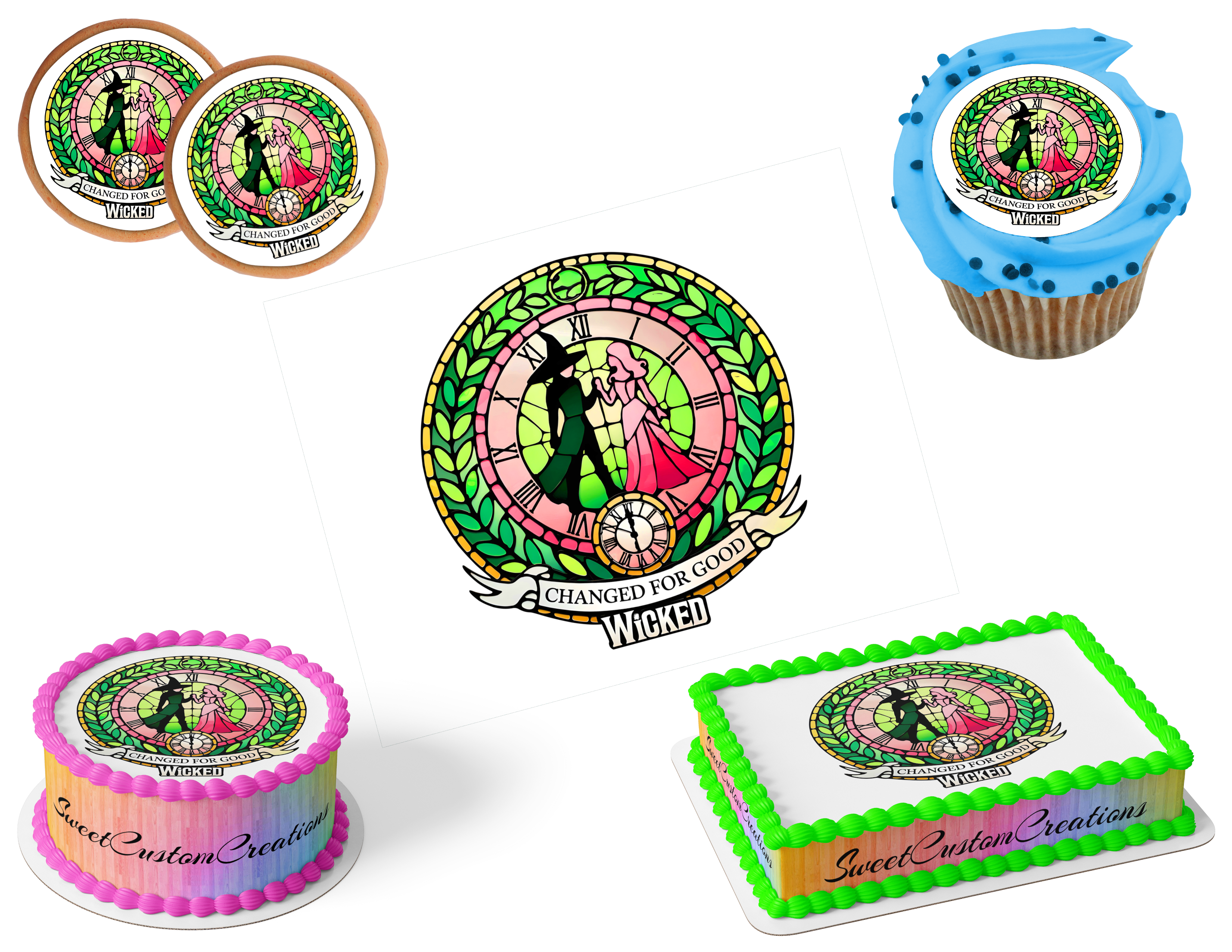 Wicked Edible Image Frosting Sheet #122 (80+ sizes) – Sweet Custom ...