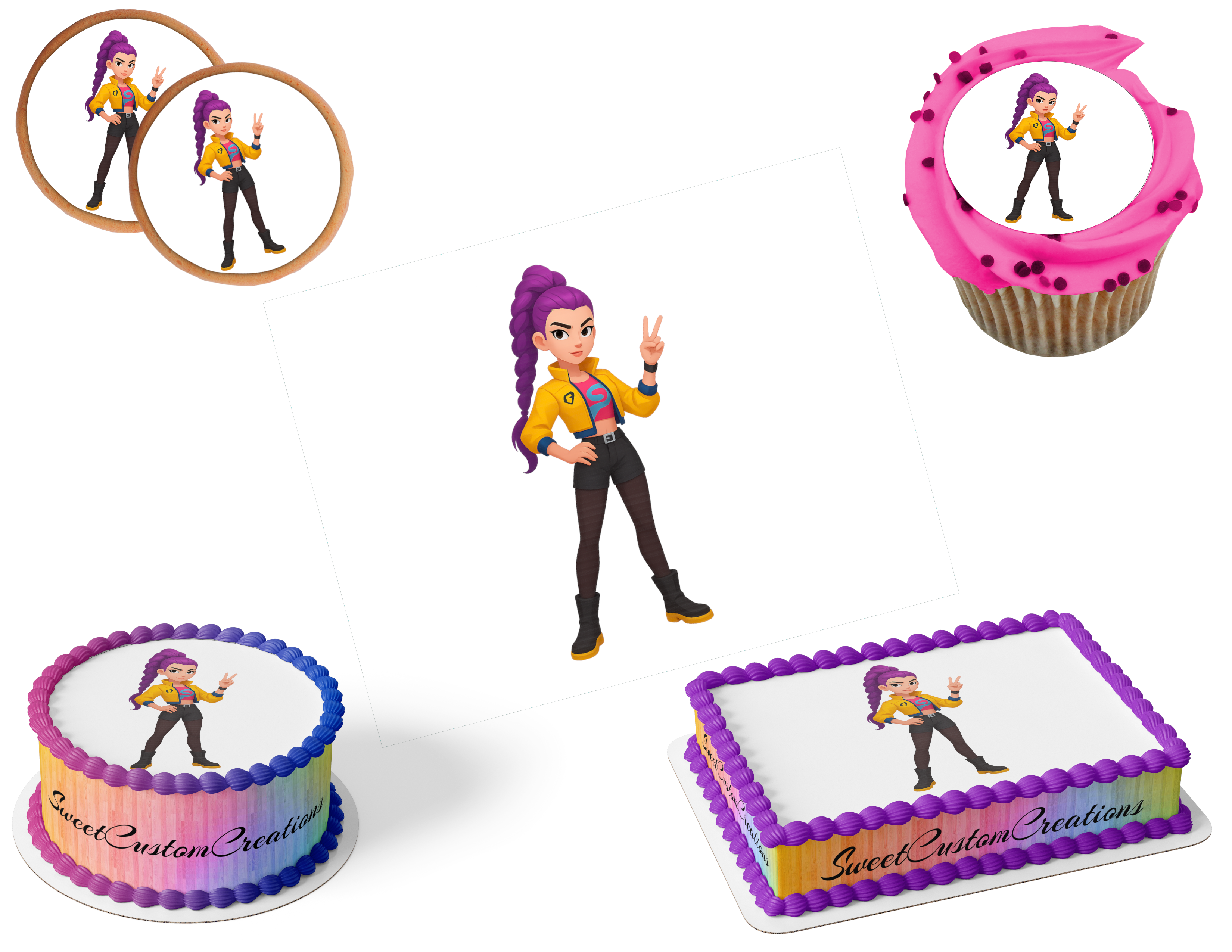 K-Pop Demon Hunters Edible Image Frosting Sheet #123 (80+ sizes ...