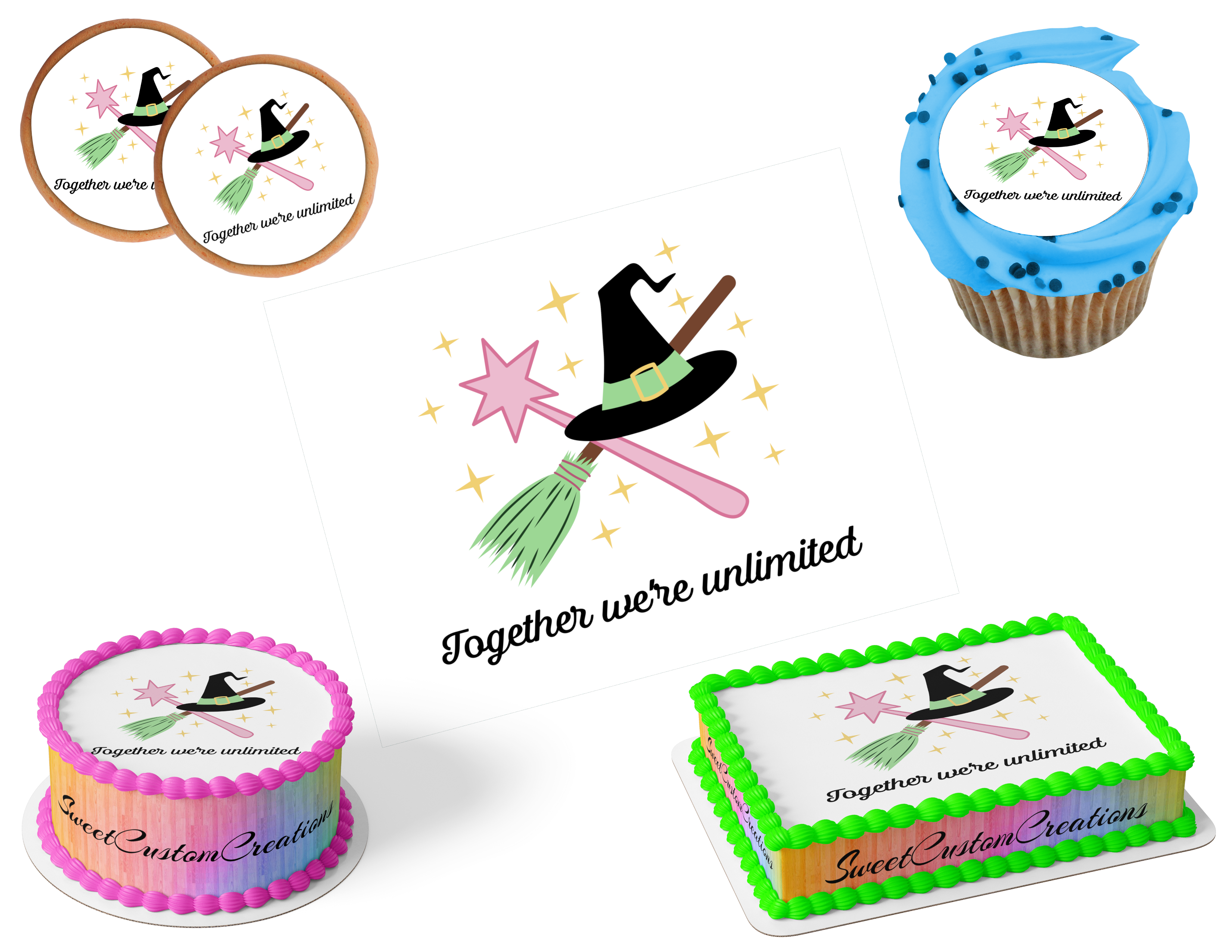 Wicked Edible Image Frosting Sheet #130 (80+ sizes) – Sweet Custom ...