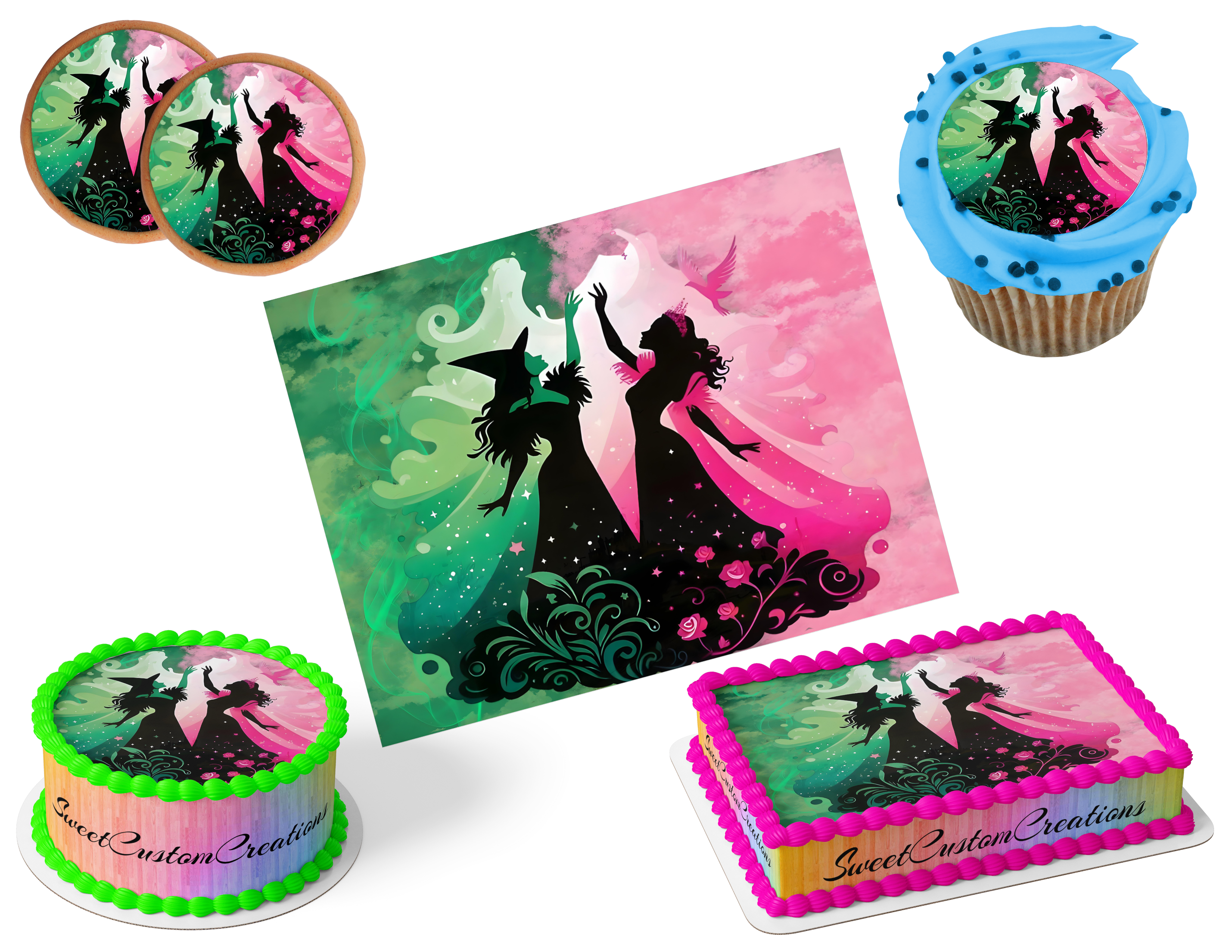 Wicked Edible Image Frosting Sheet #140 (80+ sizes) – Sweet Custom ...