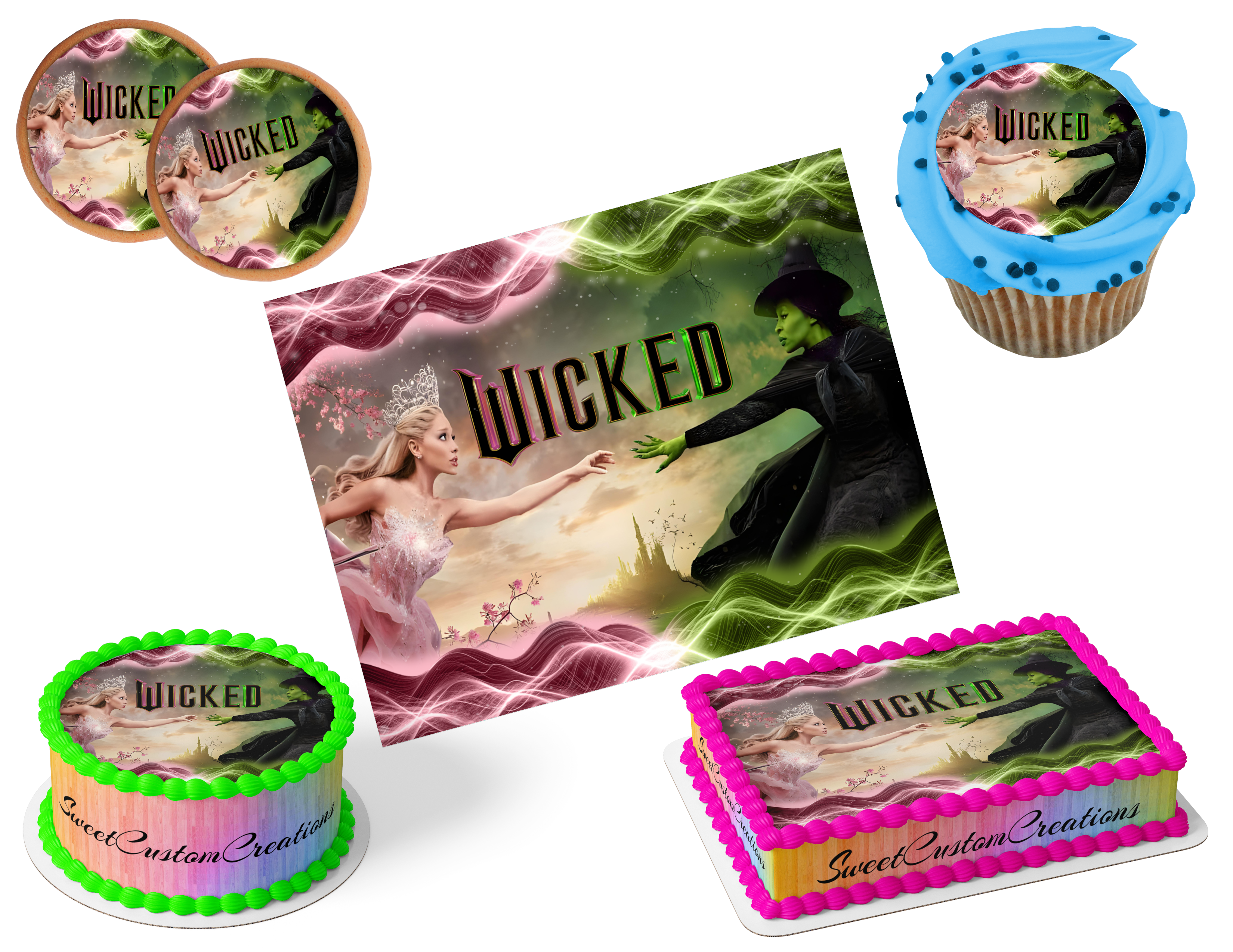 Wicked Edible Image Frosting Sheet #144 (80+ sizes) – Sweet Custom ...