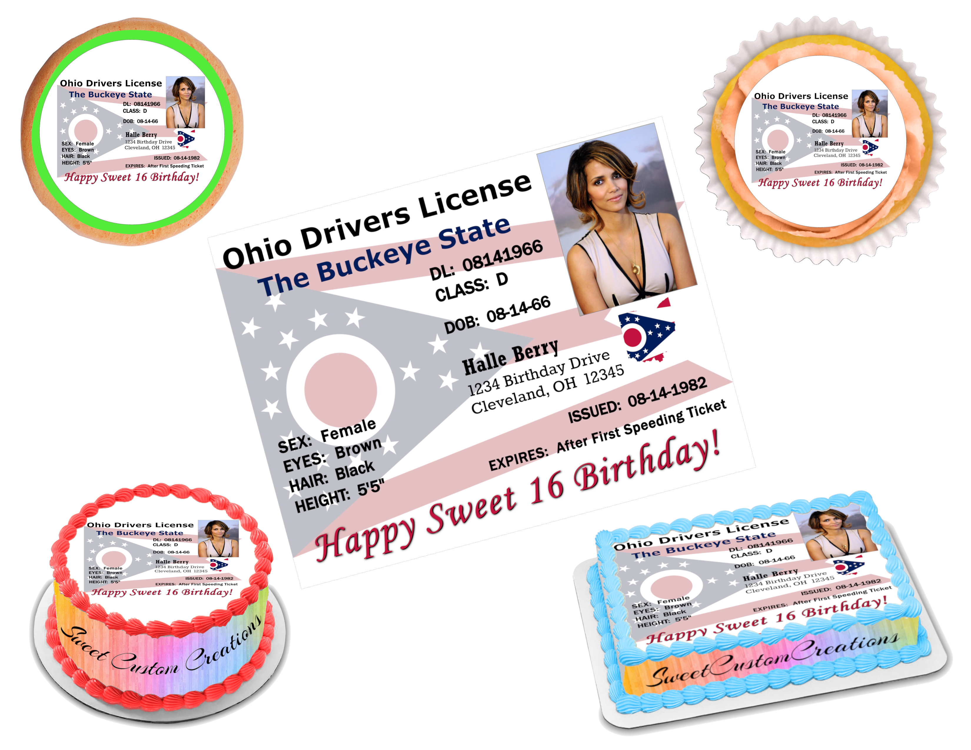 OH Drivers License Edible Image Frosting Sheet (80+ sizes) – Sweet ...