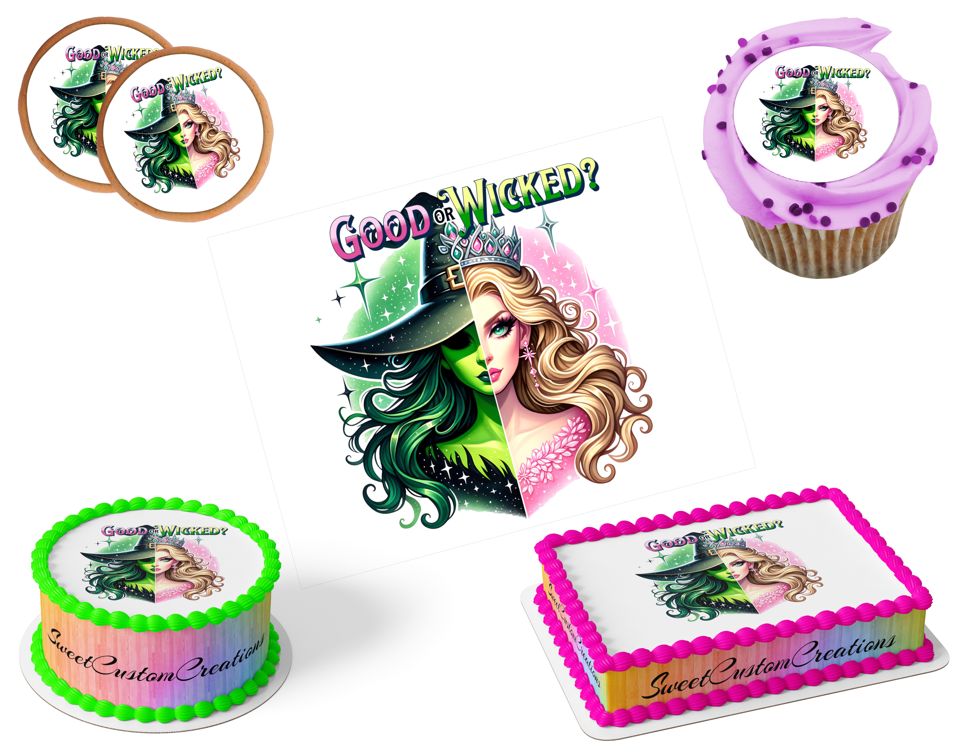 Wicked Edible Image Frosting Sheet #1 (80+ sizes) – Sweet Custom Creations