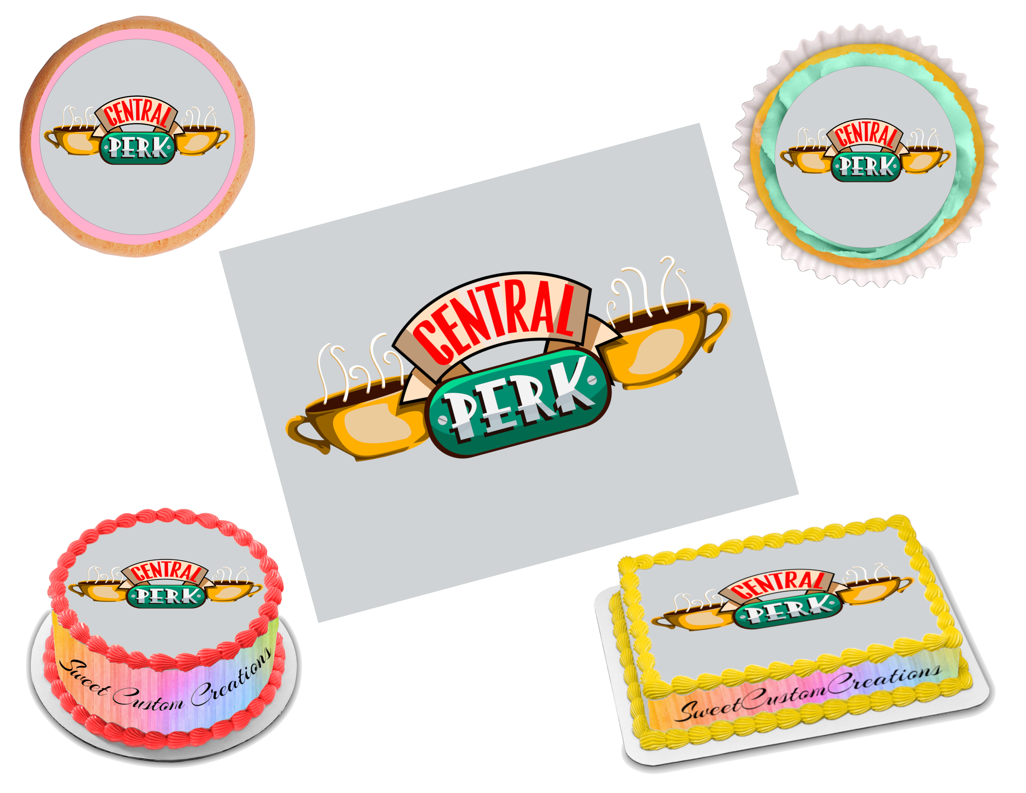 Friends Central Perk Edible Image Frosting Sheet #2 Topper (80+ sizes ...