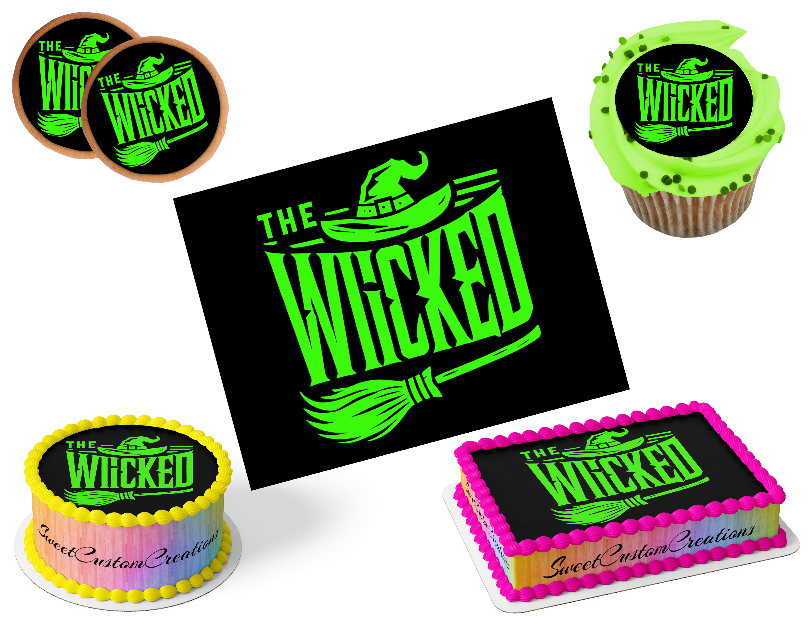 Wicked Edible Image Frosting Sheet #36 (80+ sizes) – Sweet Custom Creations