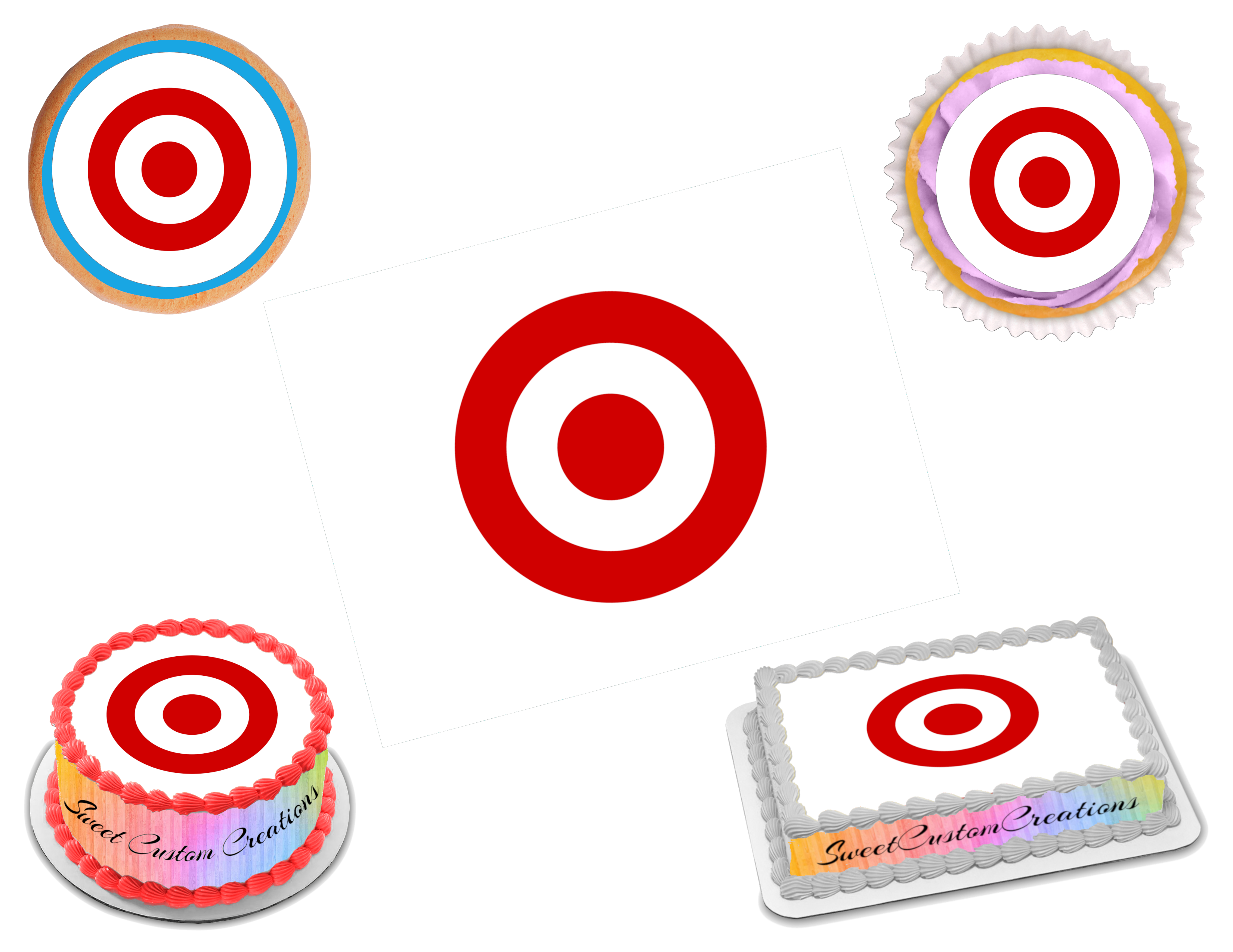 Target Edible Image Frosting Sheet #3 (80+ sizes) – Sweet Custom Creations