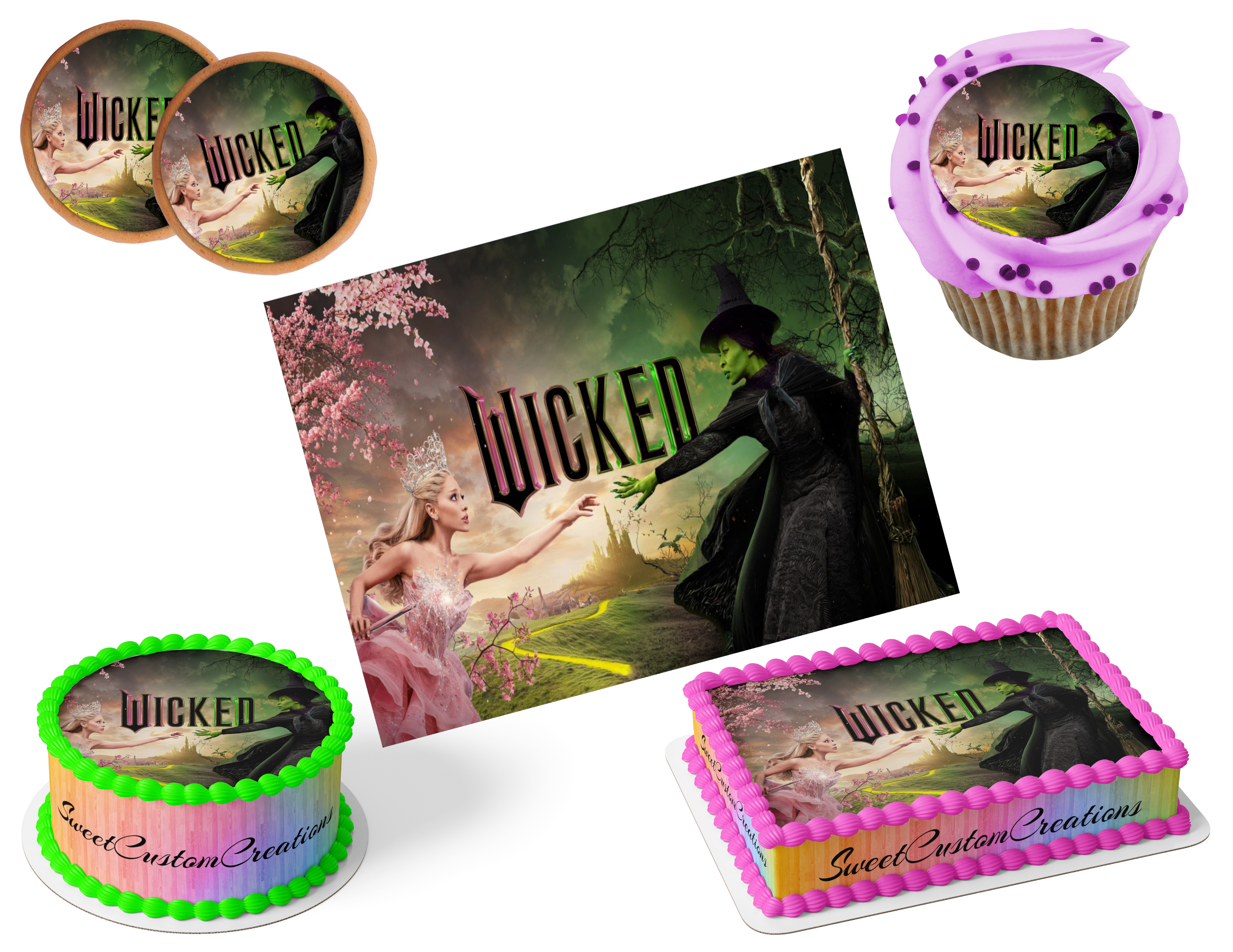 Wicked Edible Image Frosting Sheet #46 (80+ sizes) – Sweet Custom Creations