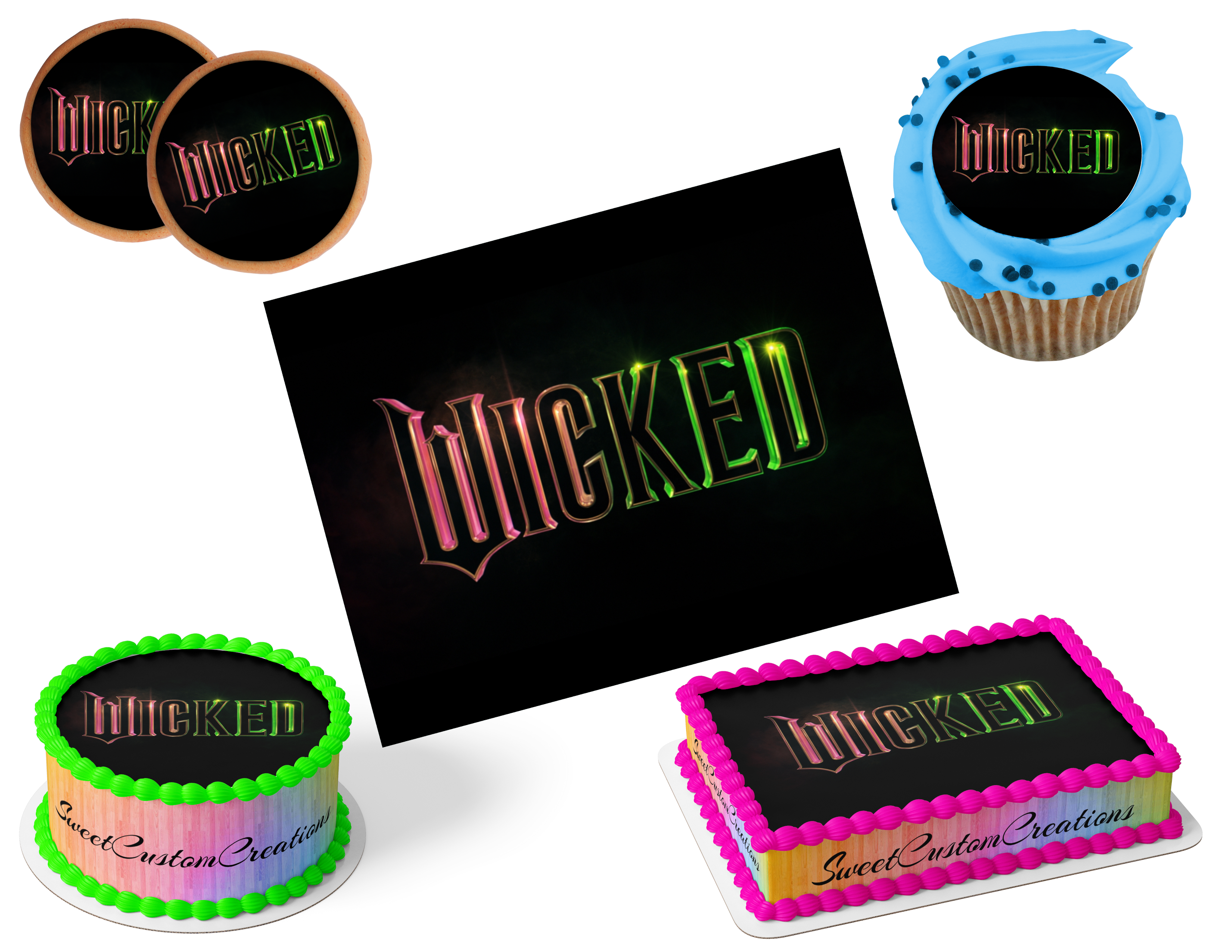 Wicked Edible Image Frosting Sheet #47 (80+ sizes) – Sweet Custom Creations
