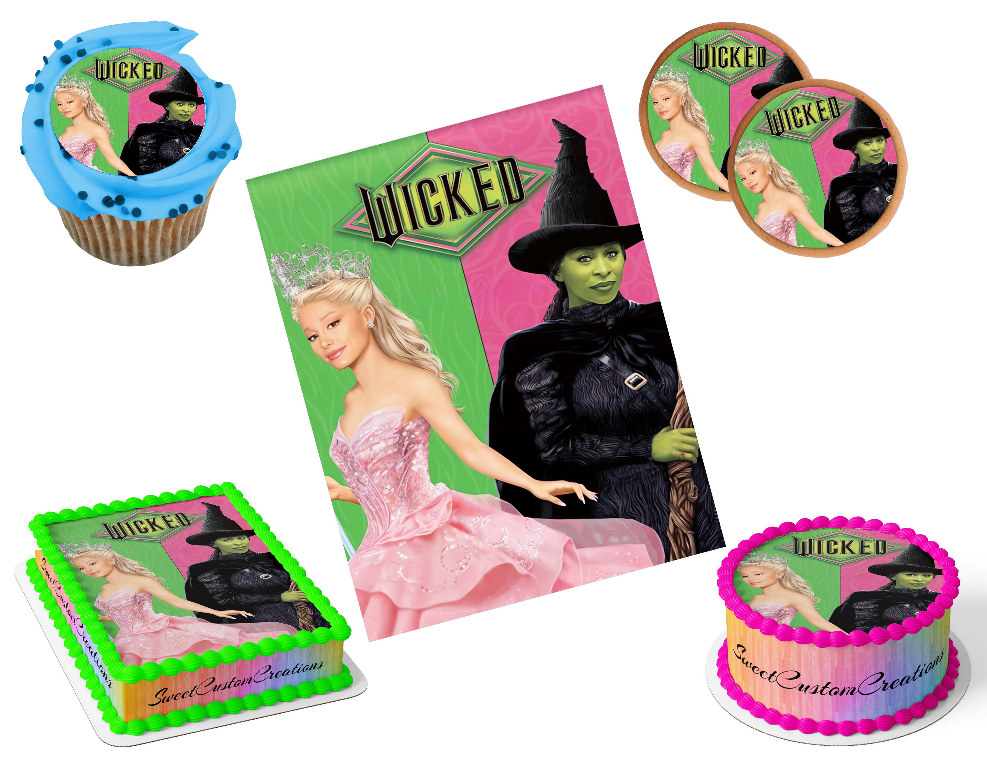 Wicked Edible Image Frosting Sheet #50 (80+ sizes) – Sweet Custom Creations