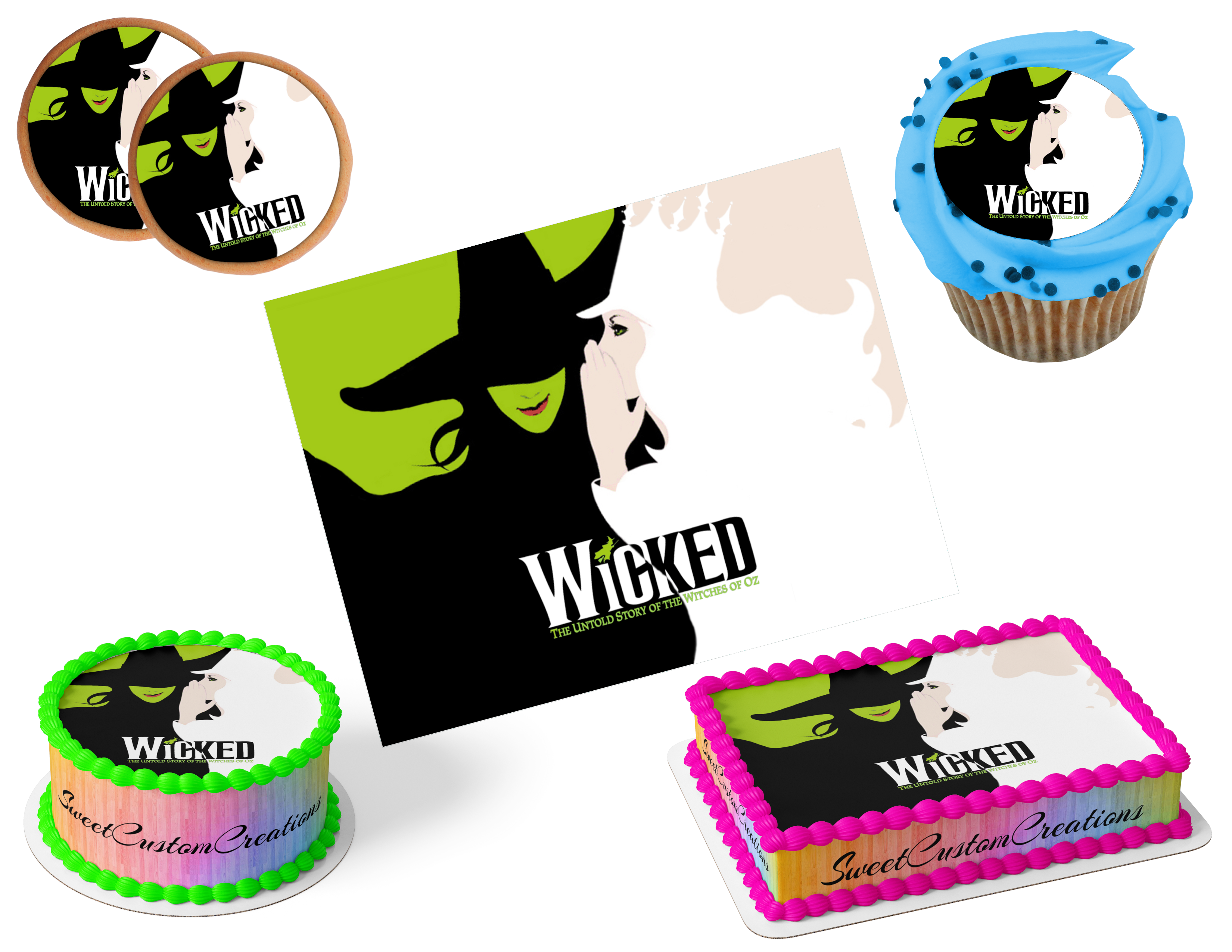 Wicked Edible Image Frosting Sheet #52 (80+ sizes) – Sweet Custom Creations
