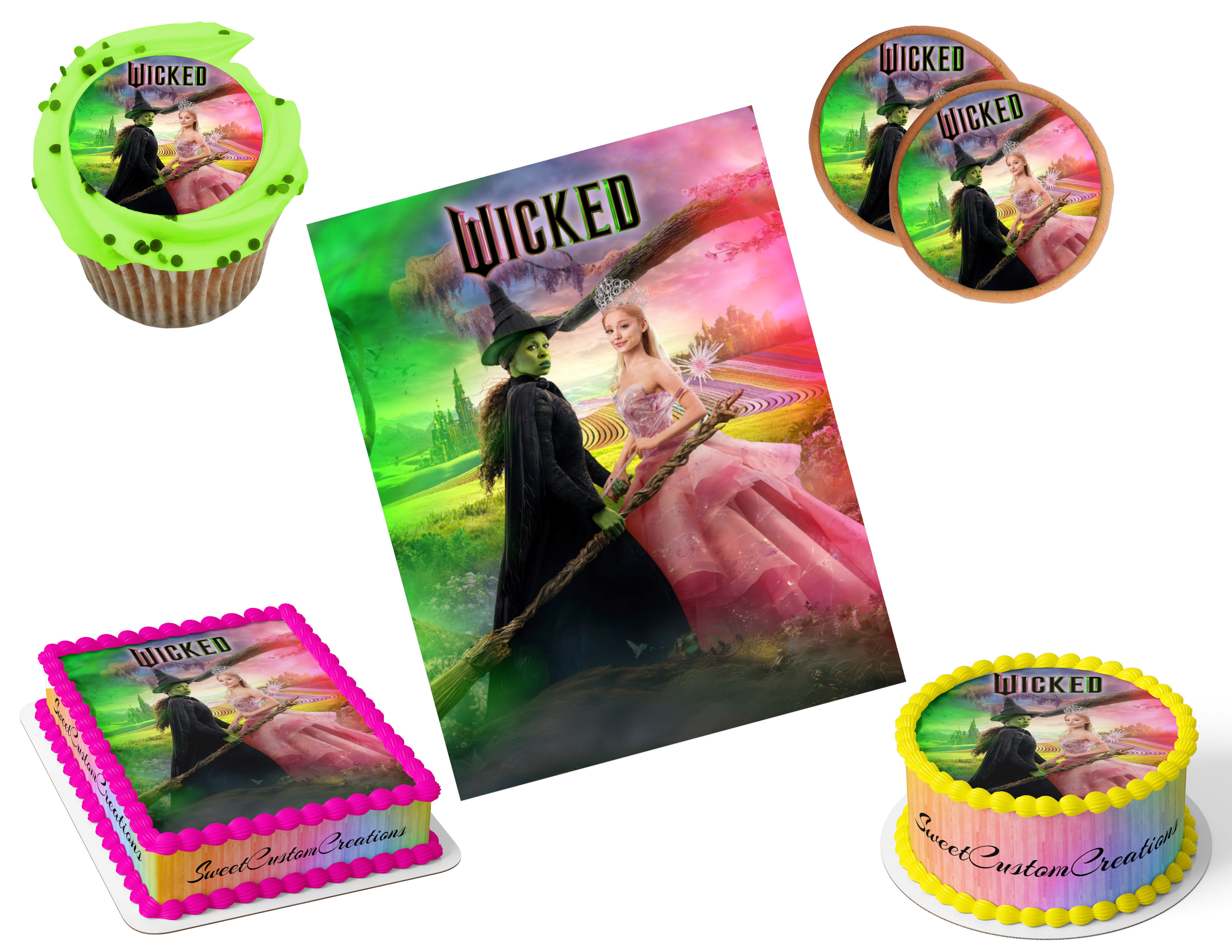 Wicked Edible Image Frosting Sheet #53 (80+ sizes) – Sweet Custom Creations