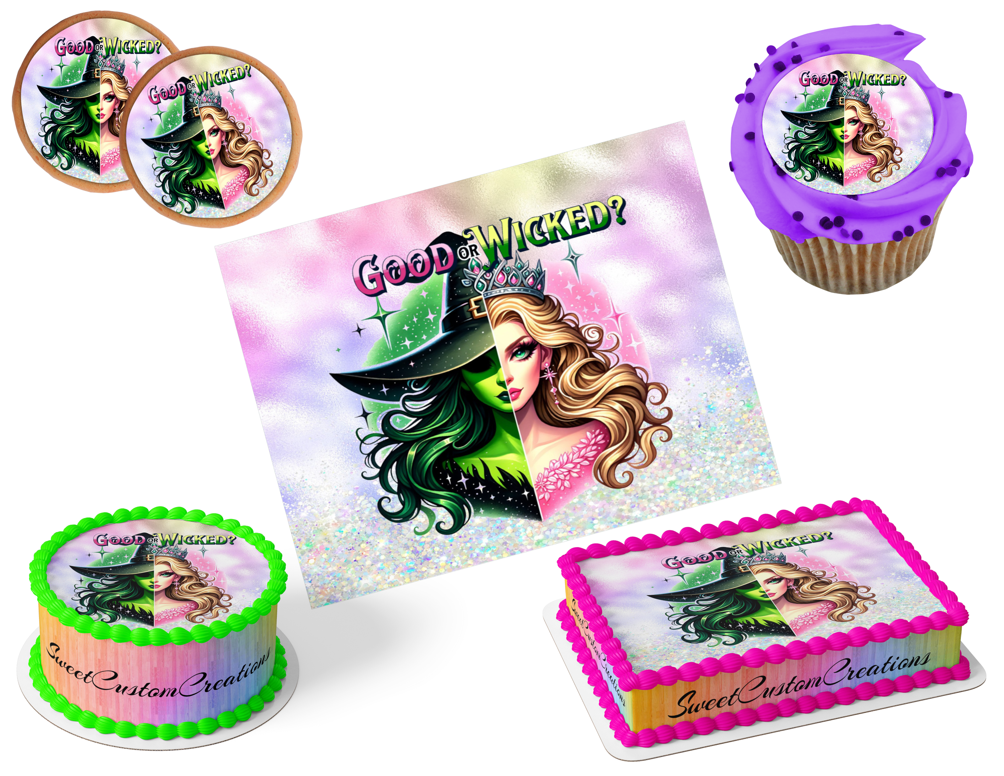 Wicked Edible Image Frosting Sheet #55 (80+ sizes) – Sweet Custom Creations