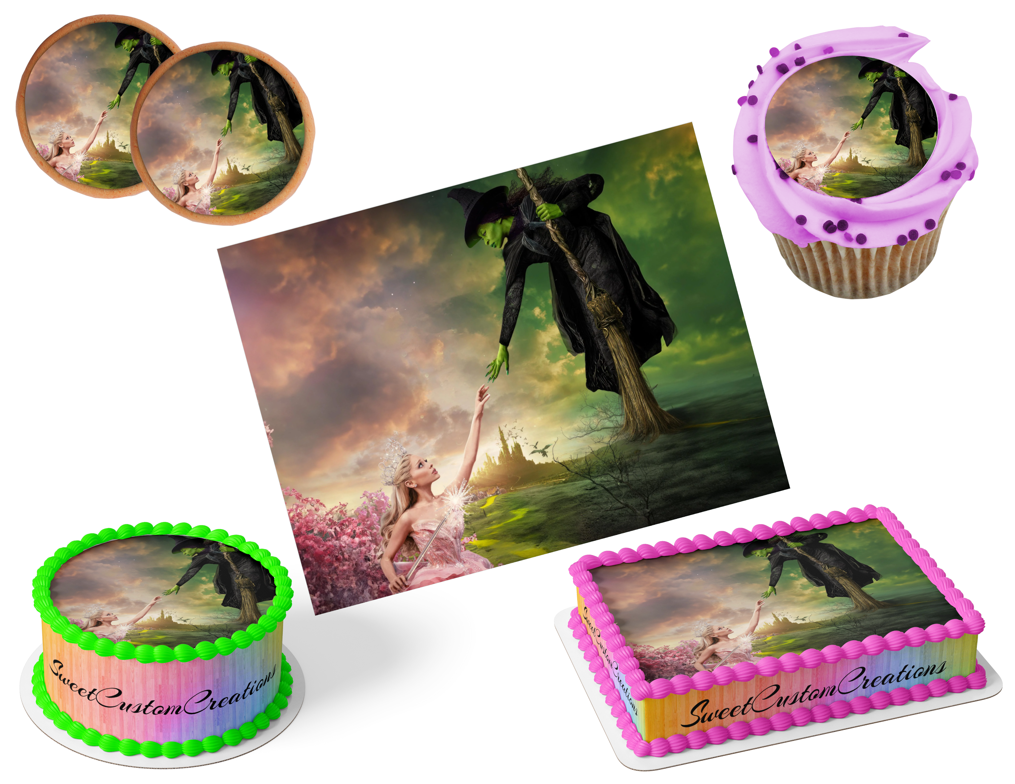 Wicked Edible Image Frosting Sheet #58 (80+ sizes) – Sweet Custom Creations