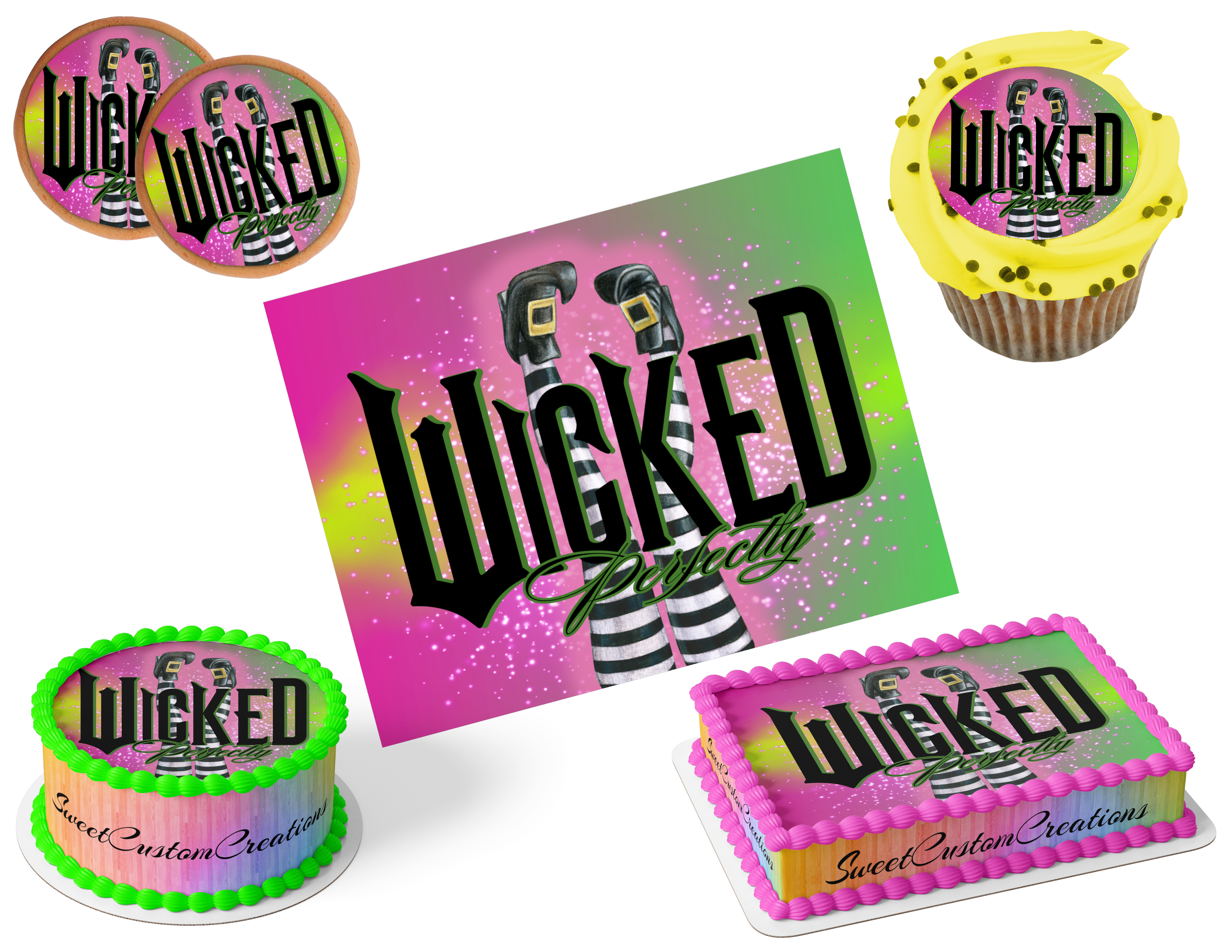 Wicked Edible Image Frosting Sheet #59 (80+ sizes) – Sweet Custom Creations