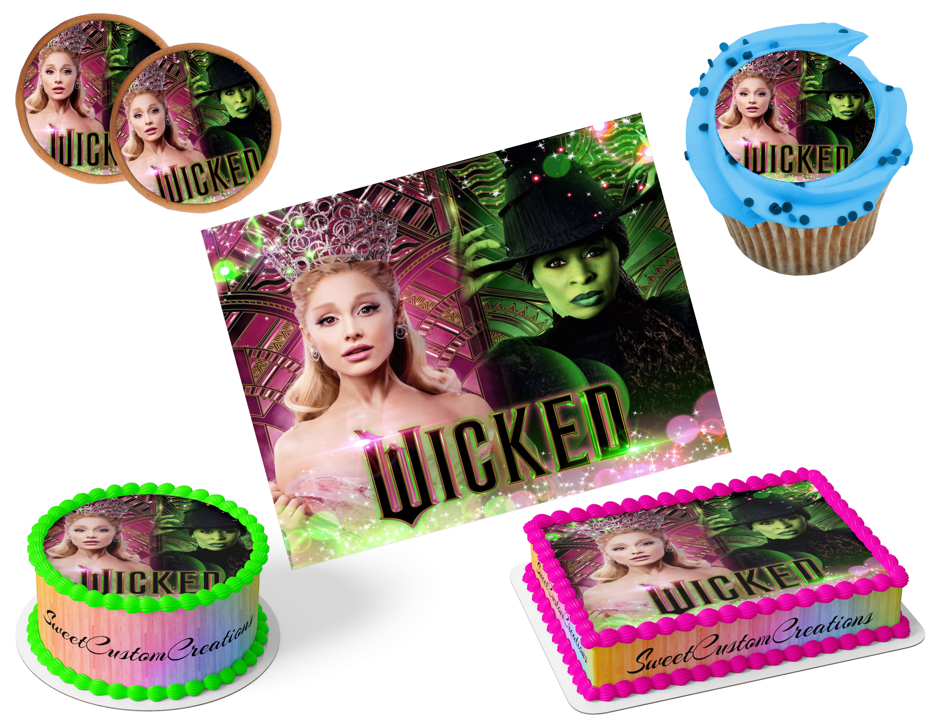 Wicked Edible Image Frosting Sheet #6 (80+ sizes) – Sweet Custom Creations