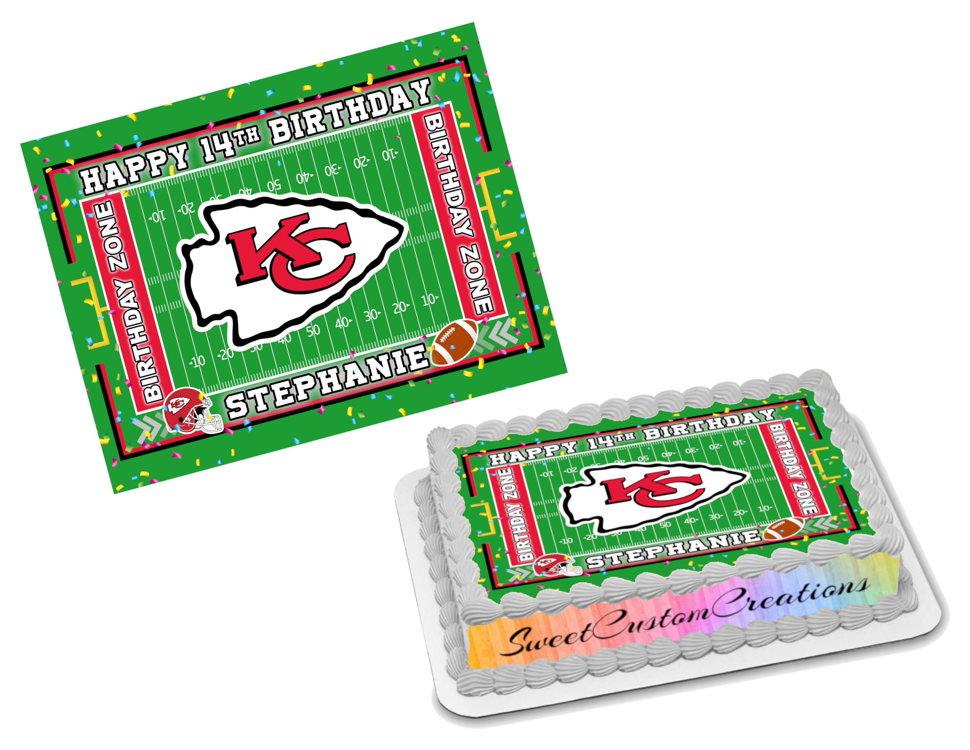 Kansas City Chiefs Edible Image Frosting Sheet #75 (80+ sizes) – Sweet ...