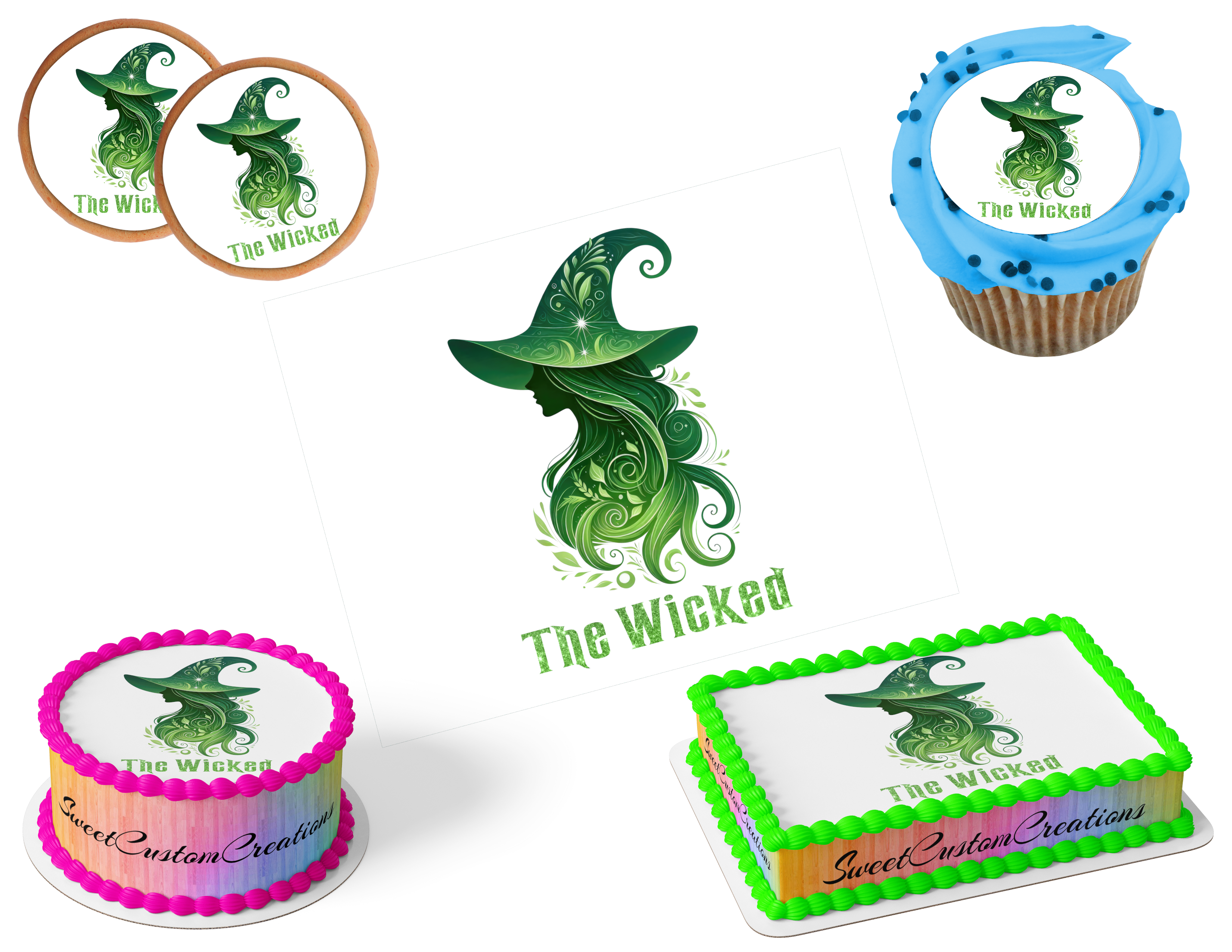 Wicked Edible Image Frosting Sheet #78 (80+ sizes) – Sweet Custom Creations
