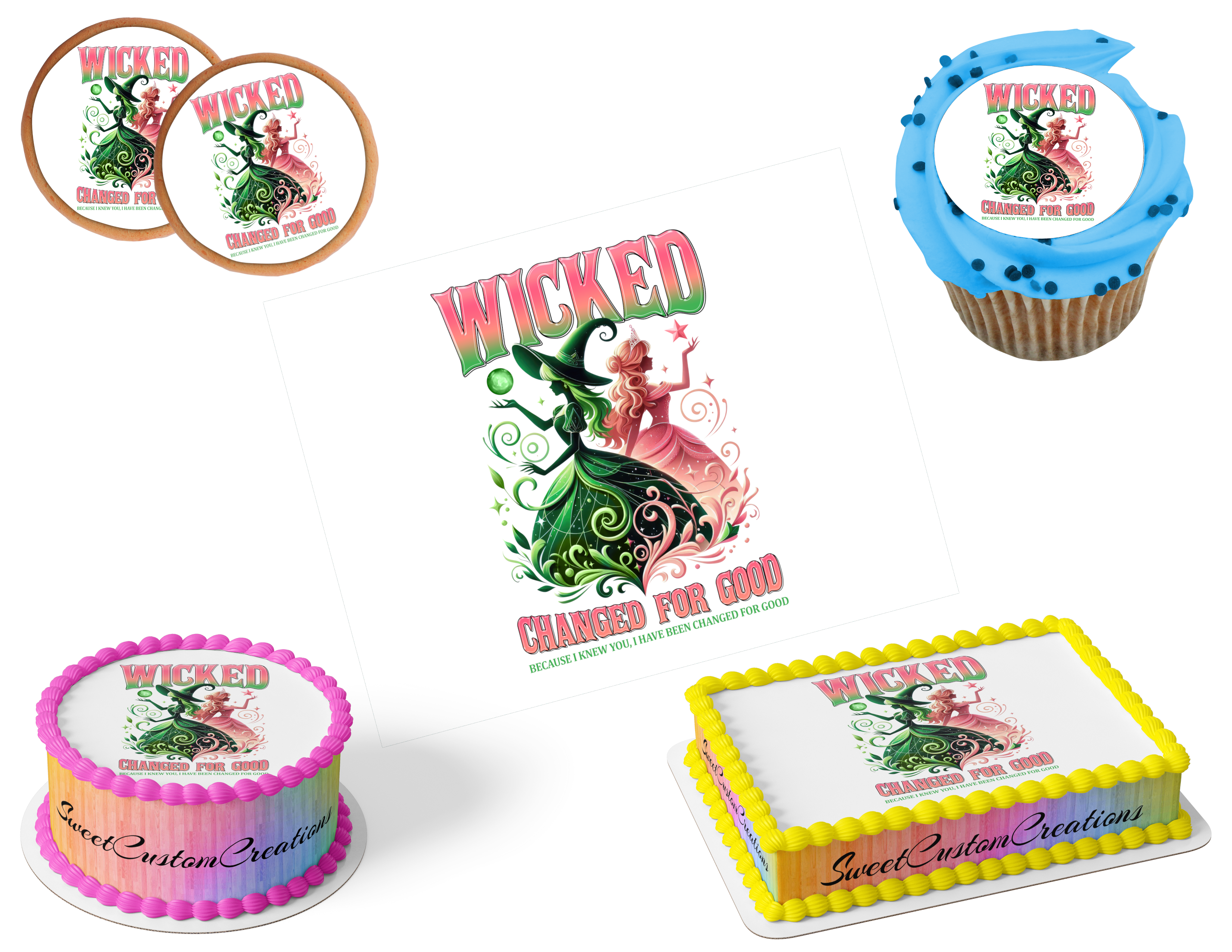 Wicked Edible Image Frosting Sheet #79 (80+ sizes) – Sweet Custom Creations