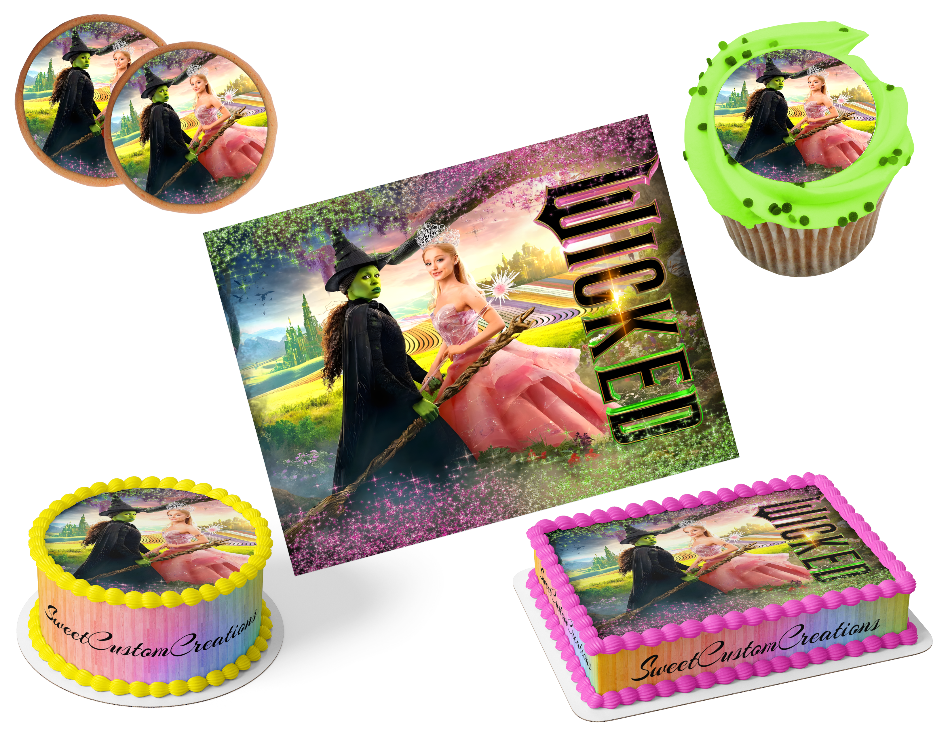 Wicked Edible Image Frosting Sheet #7 (80+ sizes) – Sweet Custom Creations