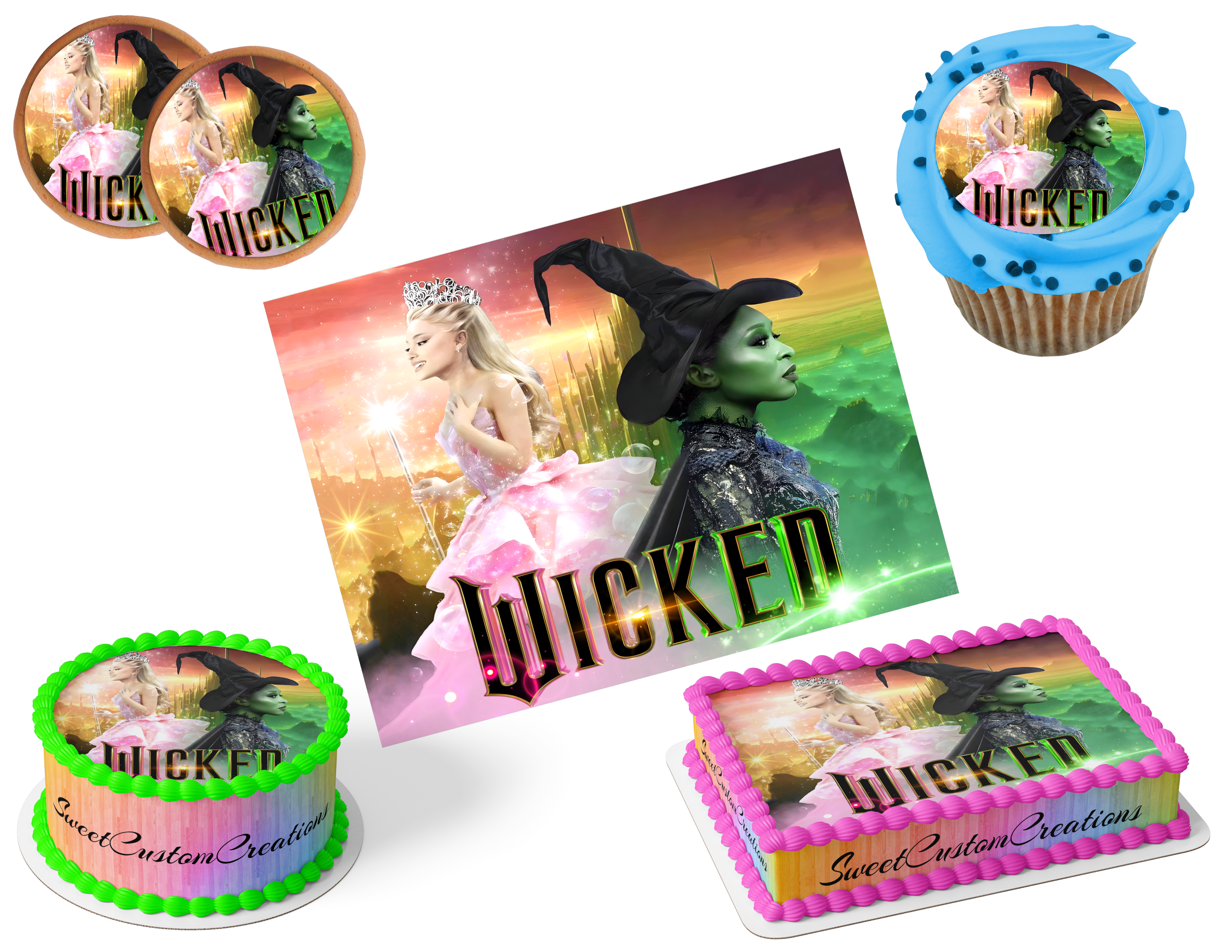 Wicked Edible Image Frosting Sheet #80 (80+ sizes) – Sweet Custom Creations