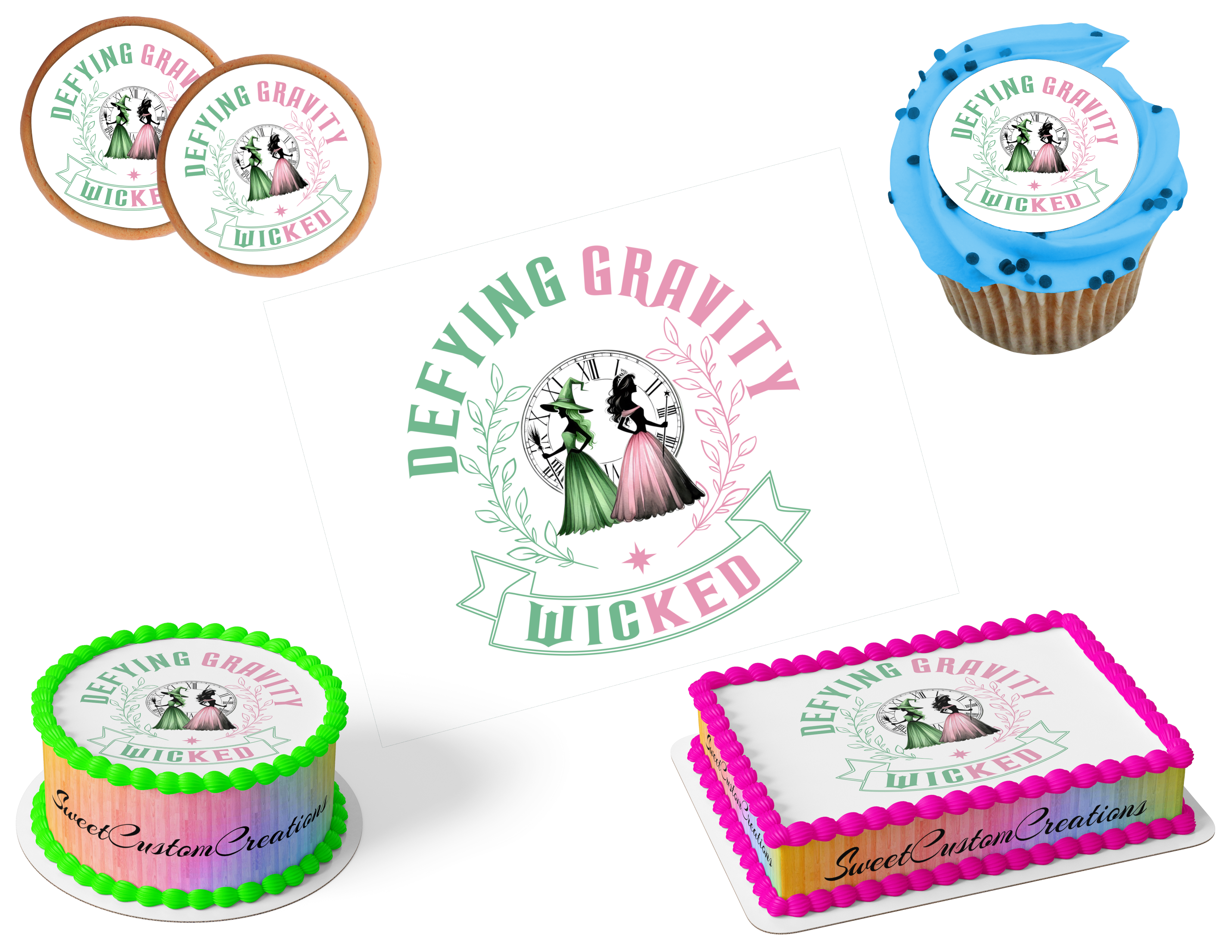 Wicked Edible Image Frosting Sheet #82 (80+ sizes) – Sweet Custom Creations