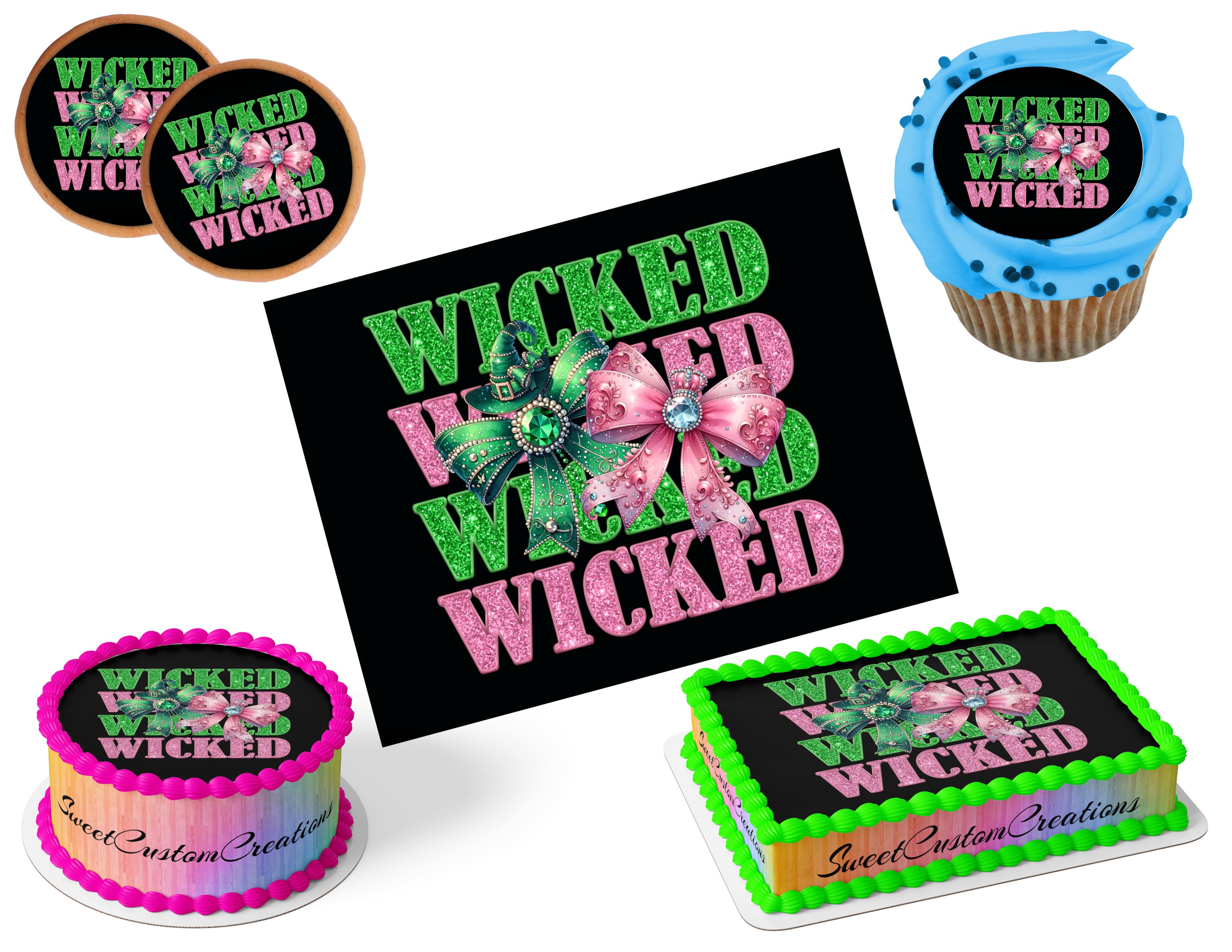 Wicked Edible Image Frosting Sheet #84 (80+ sizes) – Sweet Custom Creations