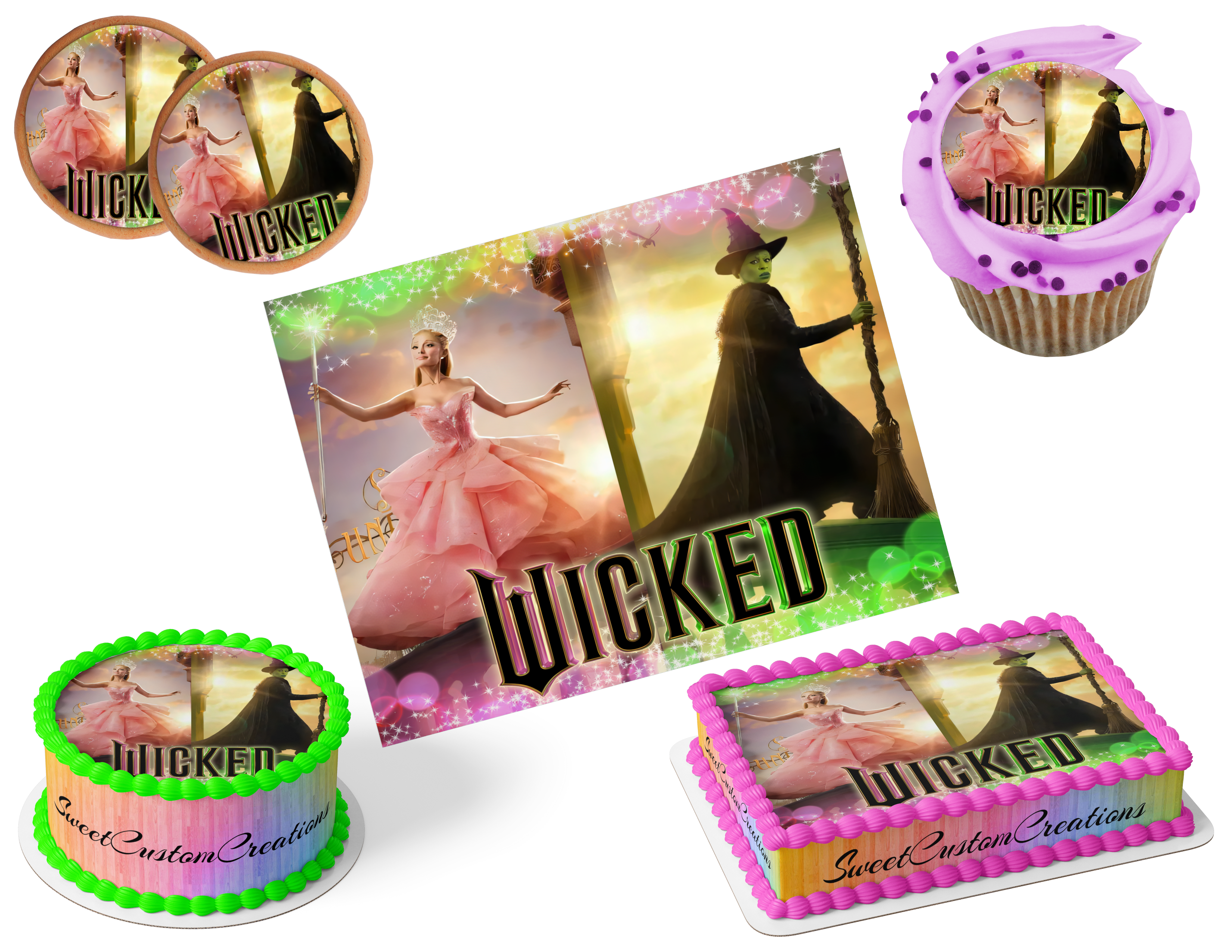 Wicked Edible Image Frosting Sheet #88 (80+ sizes) – Sweet Custom Creations