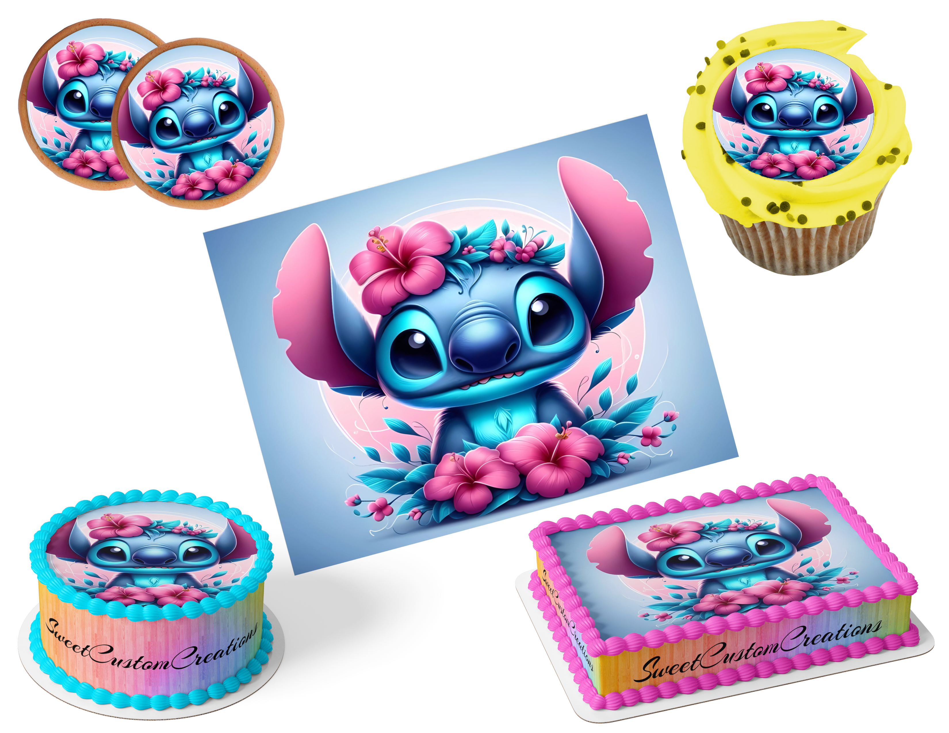 Stitch Edible Image Frosting Sheet #8 (80+ sizes) – Sweet Custom Creations