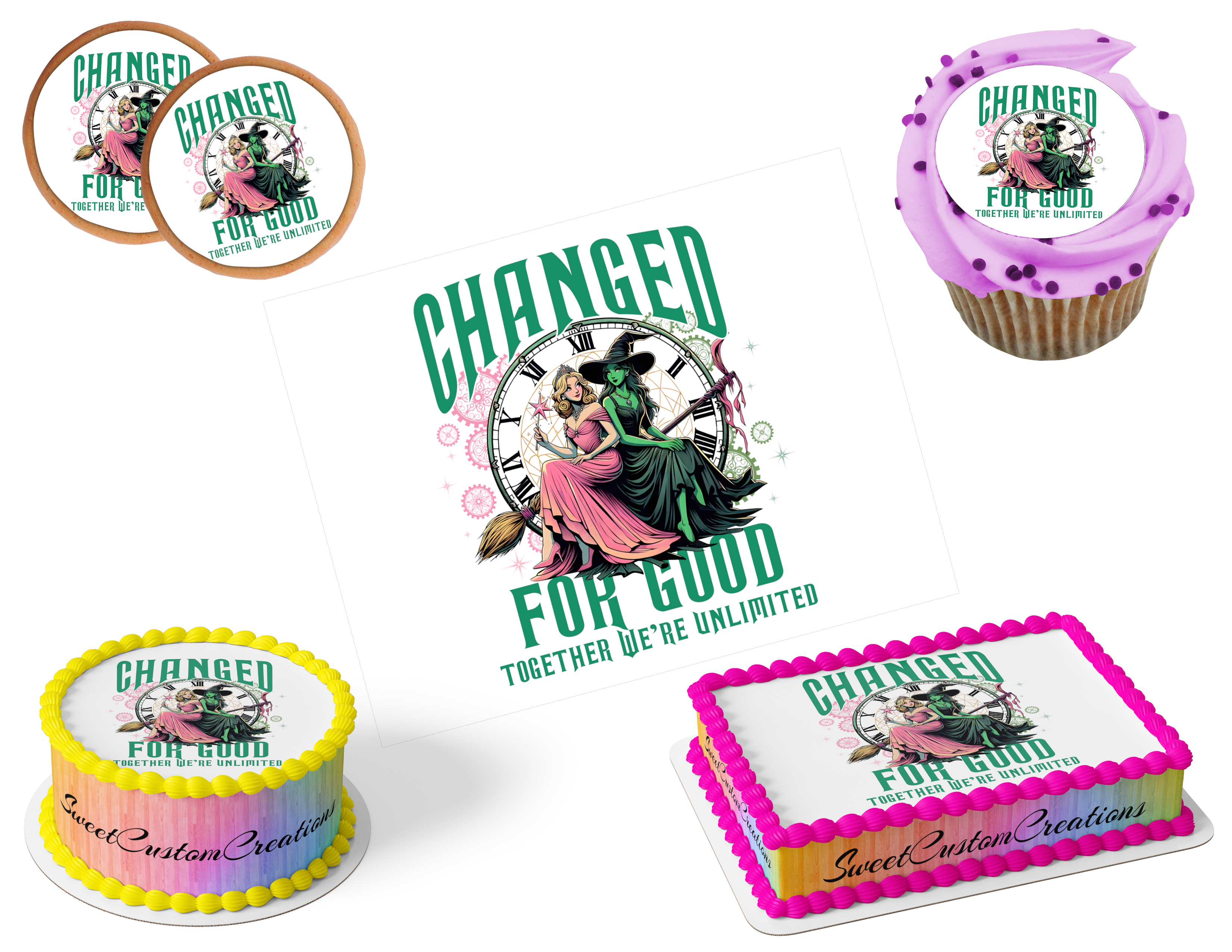 Wicked Edible Image Frosting Sheet #96 (80+ sizes) – Sweet Custom Creations