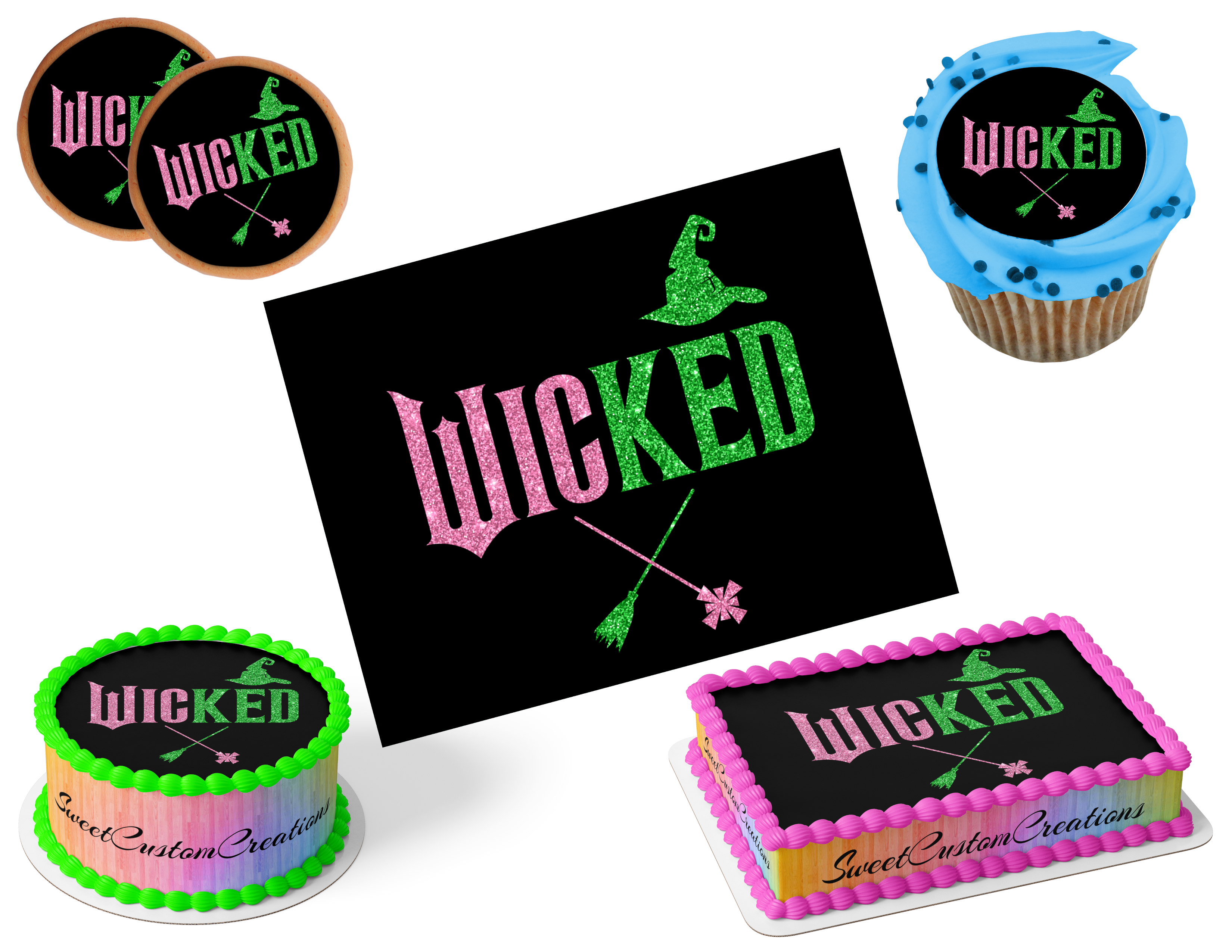 Wicked Edible Image Frosting Sheet #97 (80+ sizes) – Sweet Custom Creations