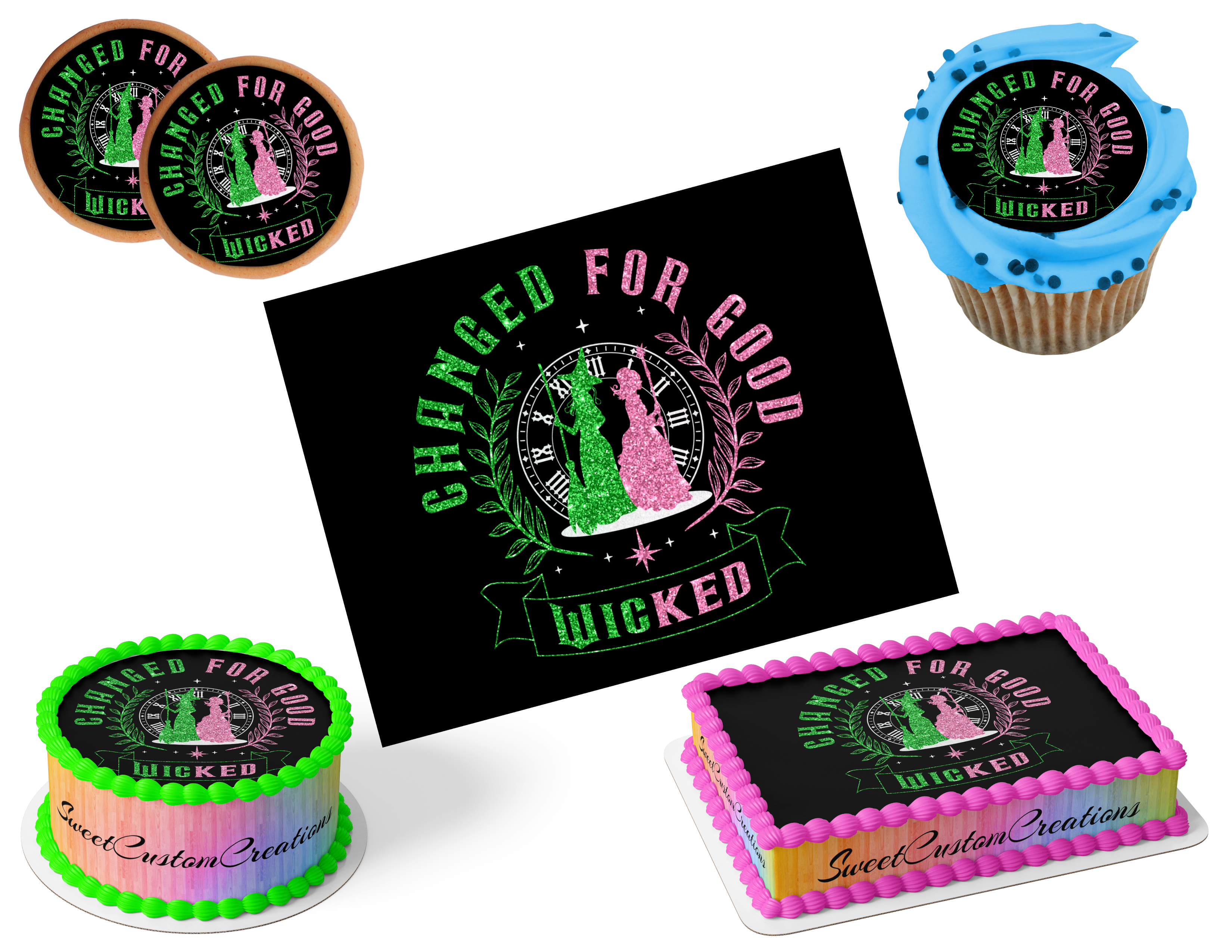 Wicked Edible Image Frosting Sheet #98 (80+ sizes) – Sweet Custom Creations