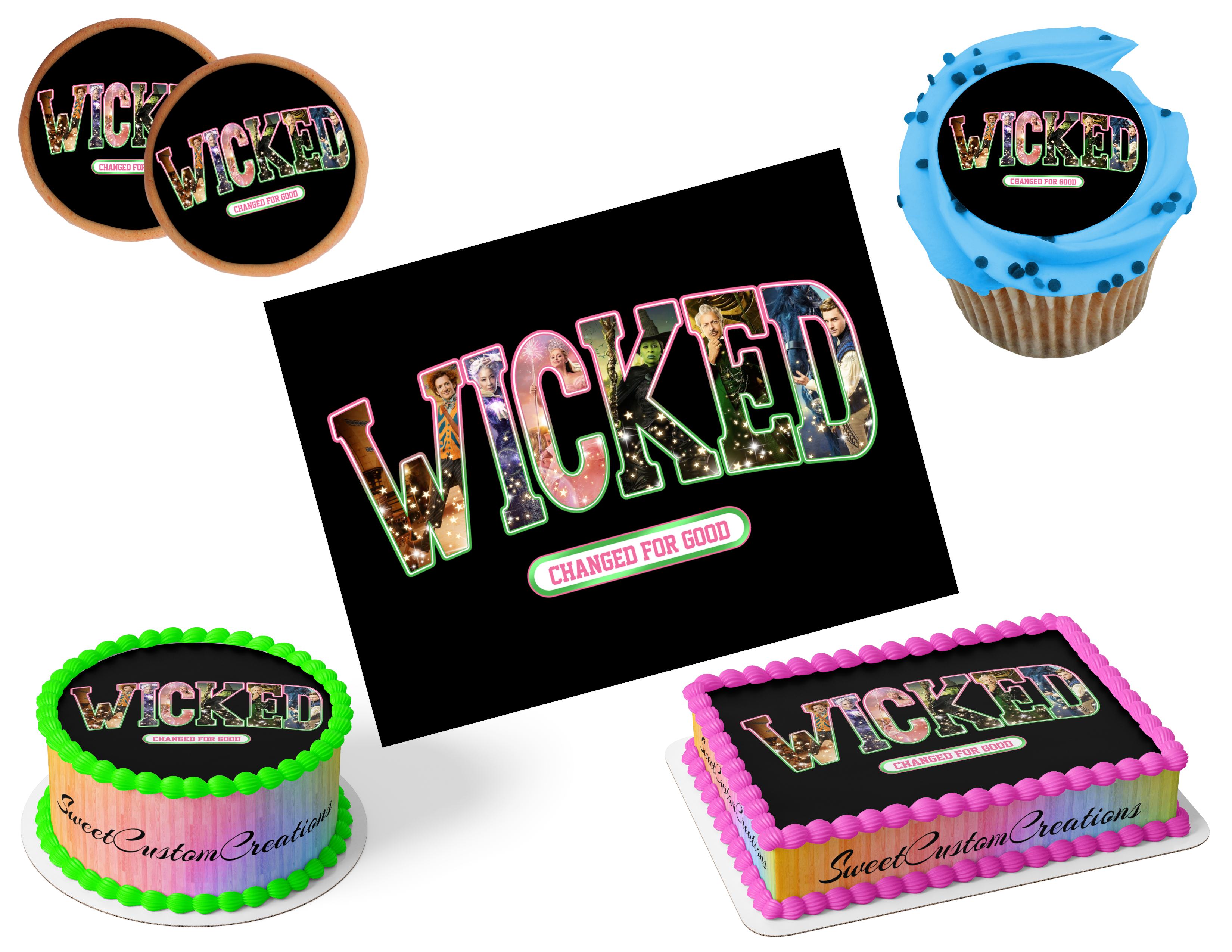 Wicked Edible Image Frosting Sheet #99 (80+ sizes) – Sweet Custom Creations