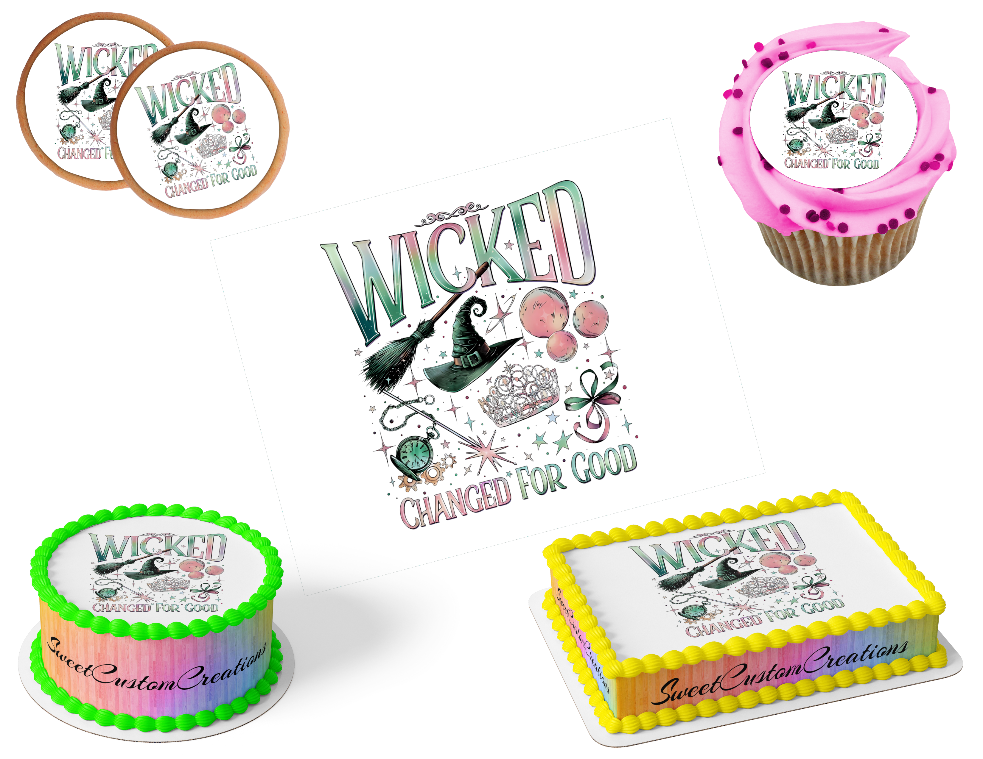 Wicked Edible Image Frosting Sheet #9 (80+ sizes) – Sweet Custom Creations
