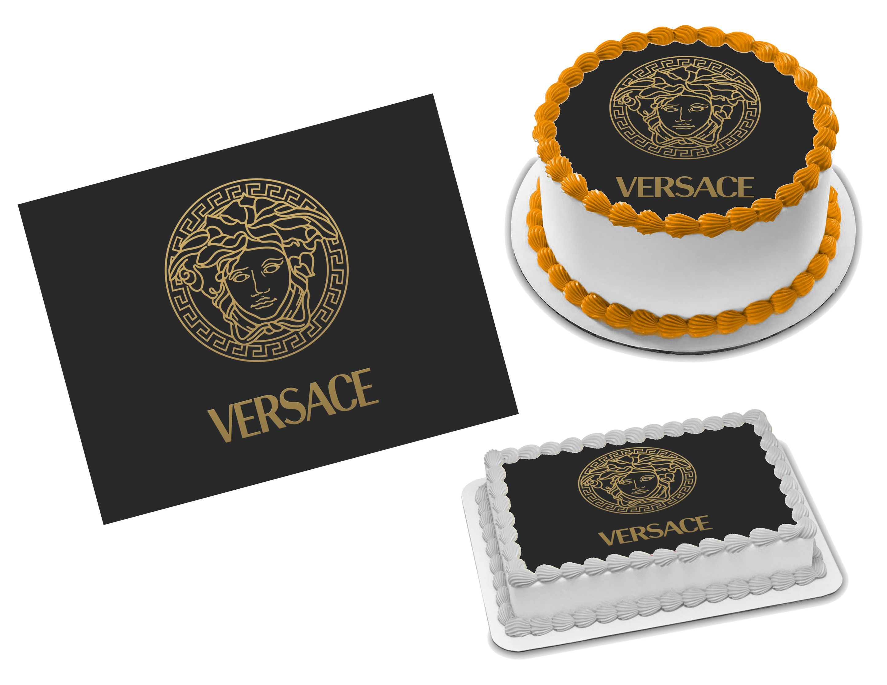 Versace Edible Image Frosting Sheet #1 (80+ sizes) – Sweet Custom Creations