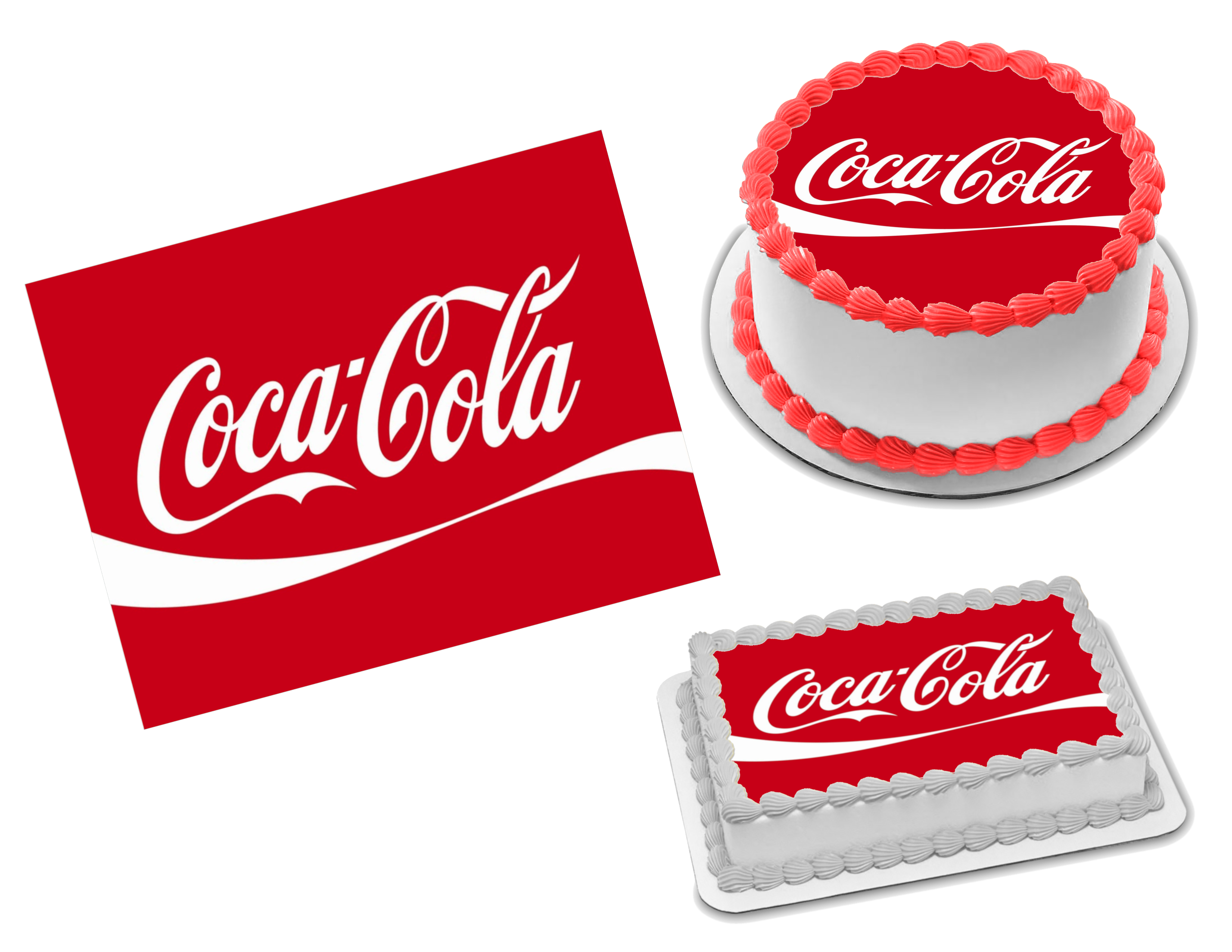 Coca Cola Edible Image Frosting Sheet #1 Topper (80+ sizes) – Sweet ...