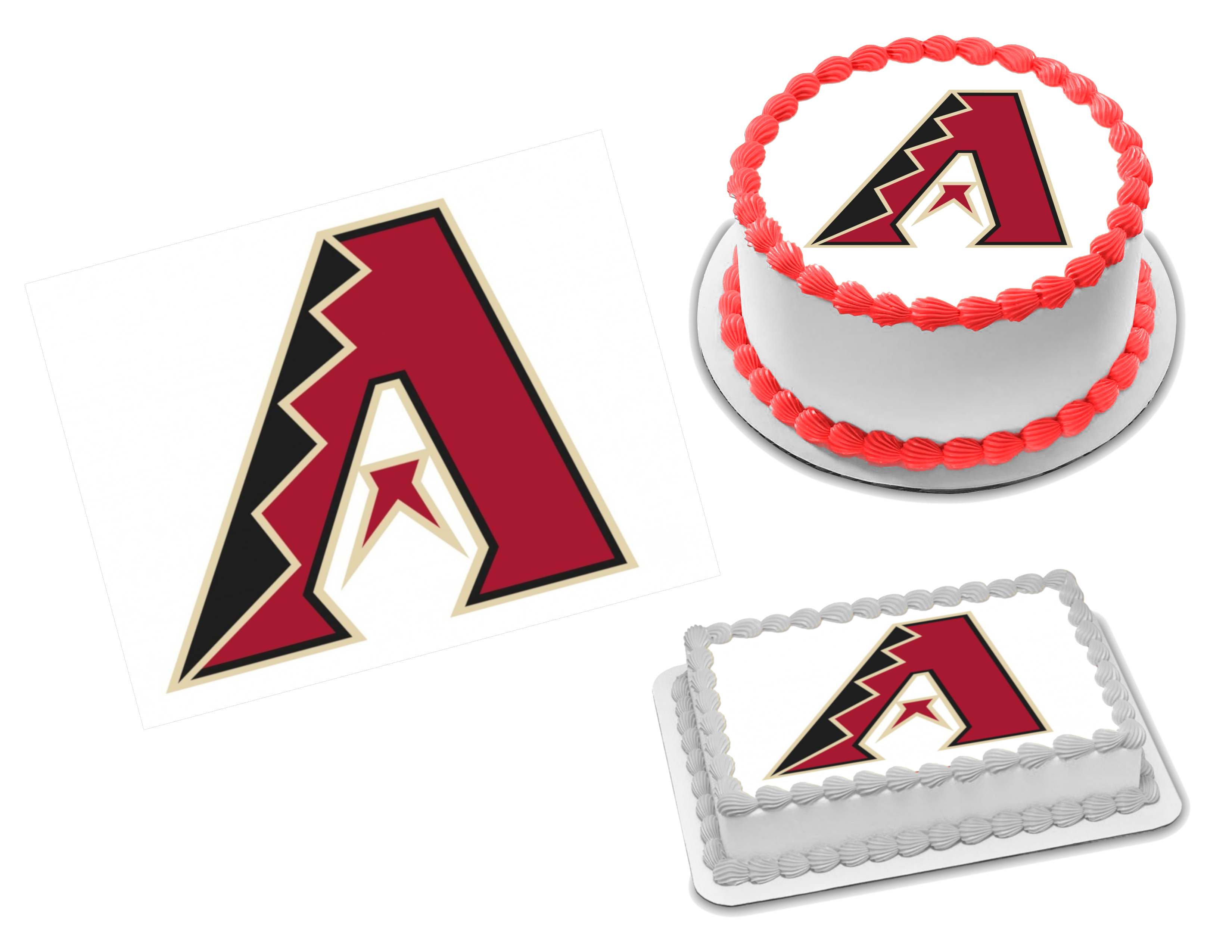 Arizona Diamondbacks Edible Image Frosting Sheet #10 (70+ sizes ...
