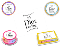 Christian Dior Edible Image Frosting Sheet #11 Topper (80+ sizes ...