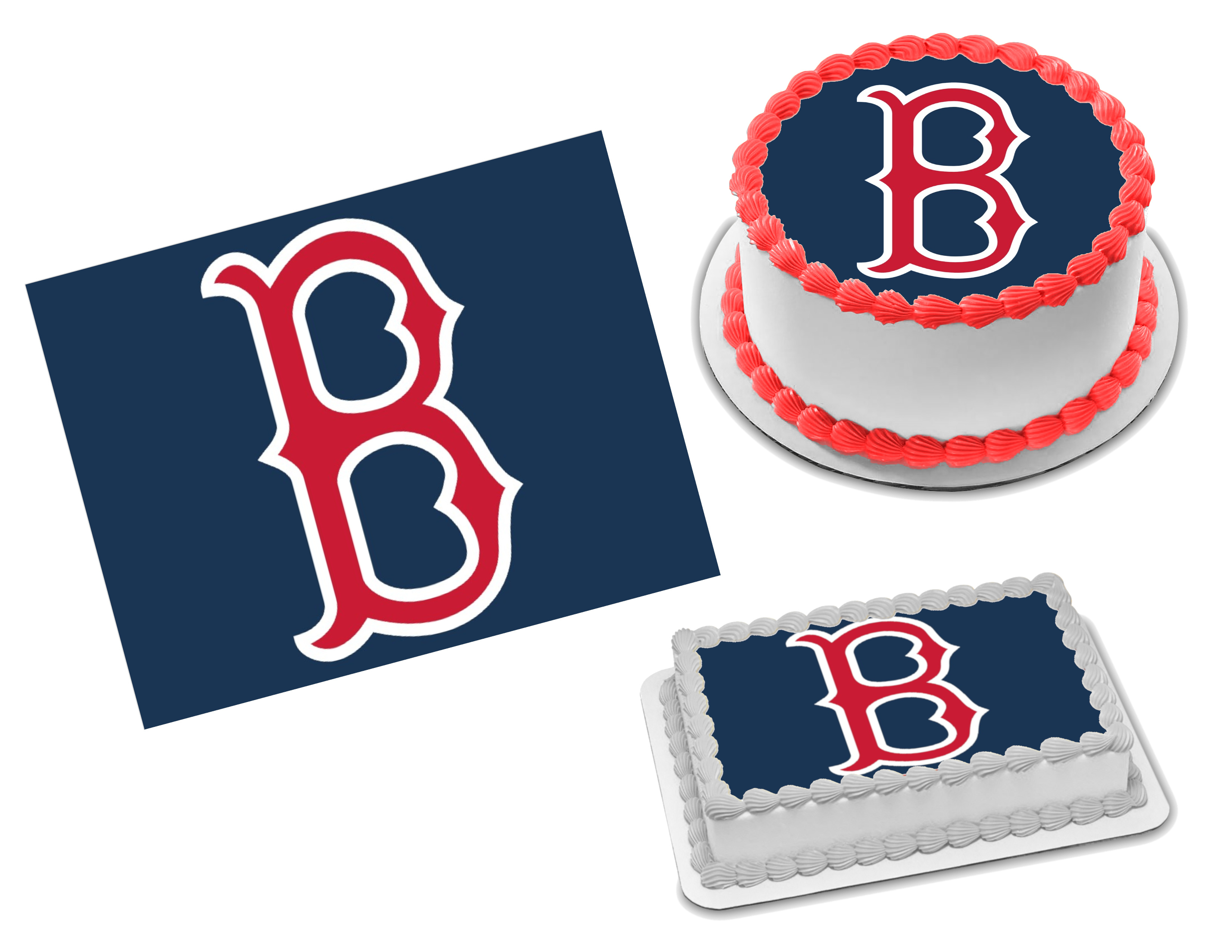 Boston Red Sox Edible Image Frosting Sheet #12 Topper (70+ sizes ...