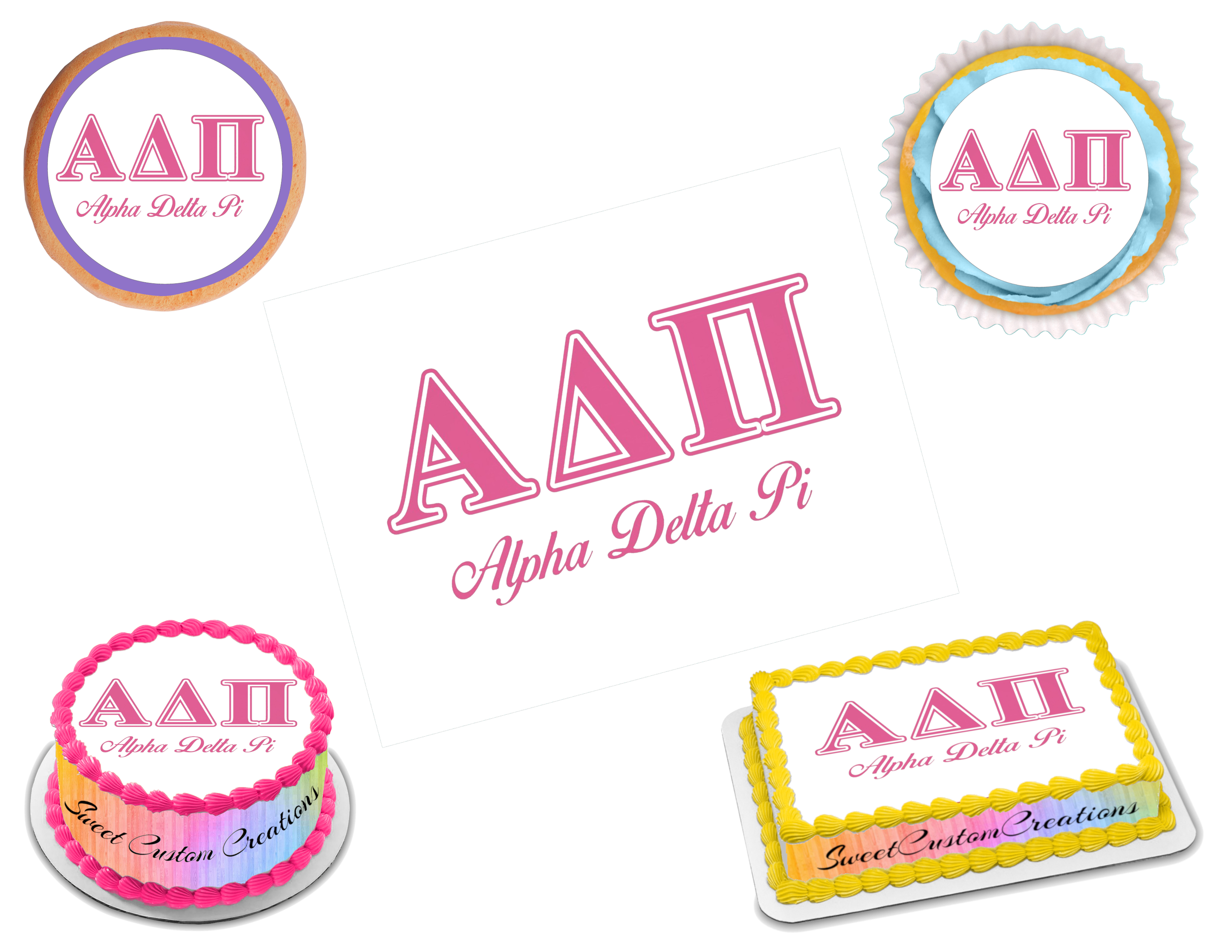 Alpha Delta Pi Edible Image Frosting Sheet #13 (80+ sizes) – Sweet ...
