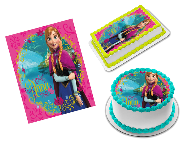 Frozen Anna Edible Image Frosting Sheet #16 Topper (70+ sizes) – Sweet ...