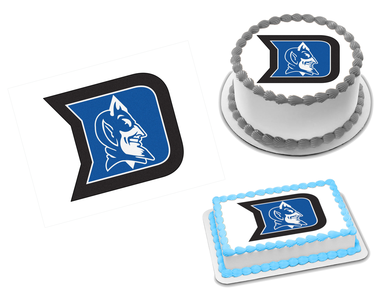 Duke Blue Devils Edible Image Frosting Sheet #17 Topper (70+ sizes ...