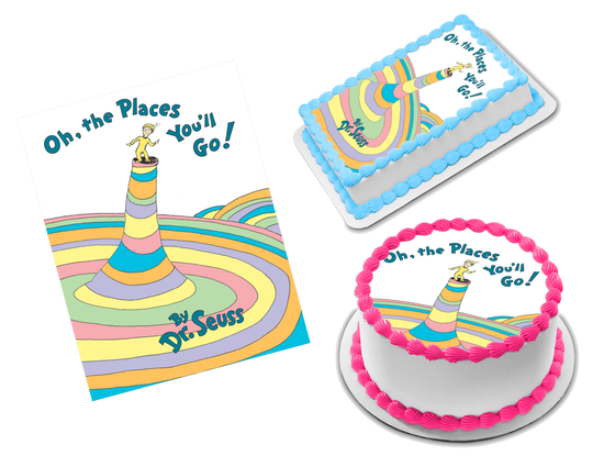Oh The Places You'll Go Dr Seuss Edible Image Frosting Sheet #17 (80 ...