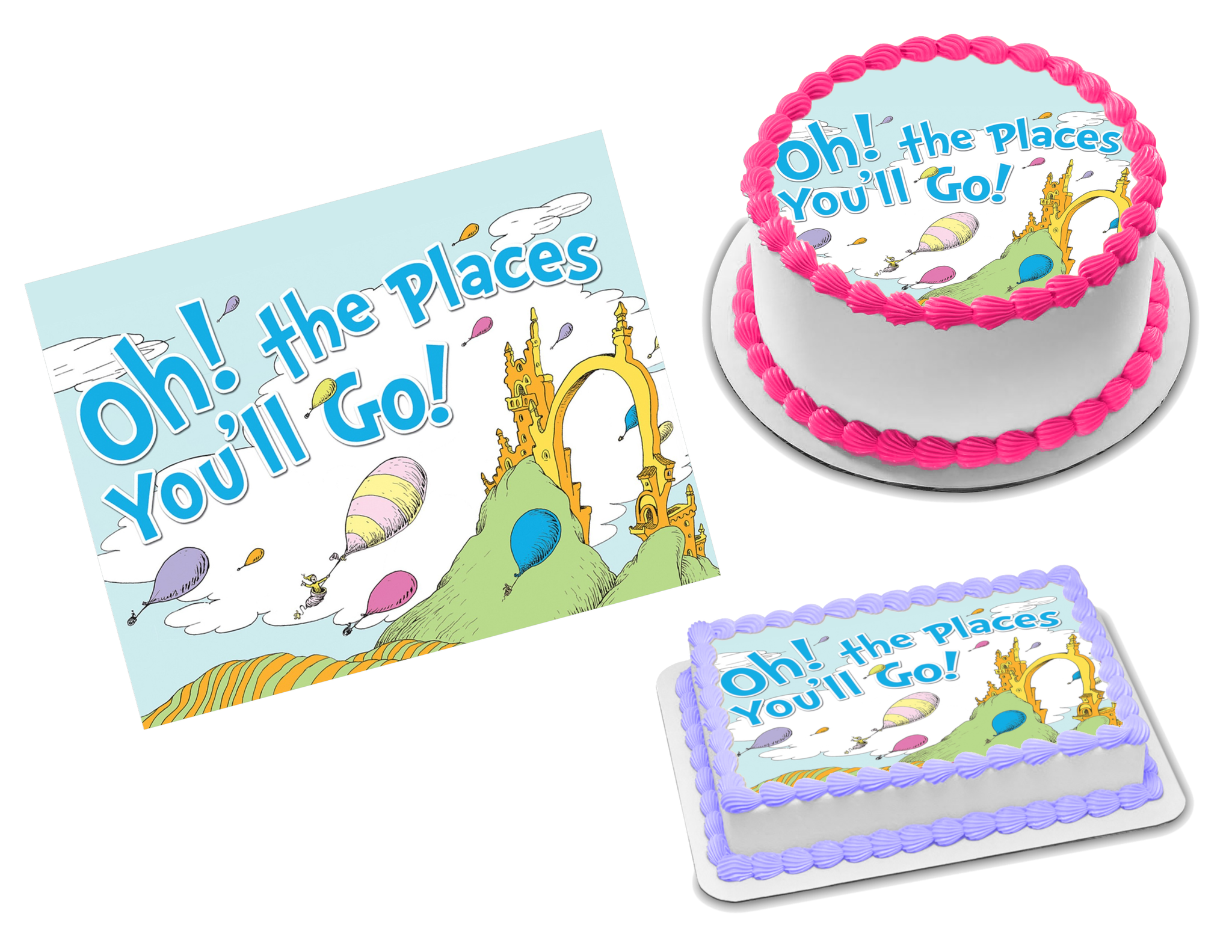 Oh The Places You'll Go Dr Seuss Edible Image Frosting Sheet #18 (80 ...