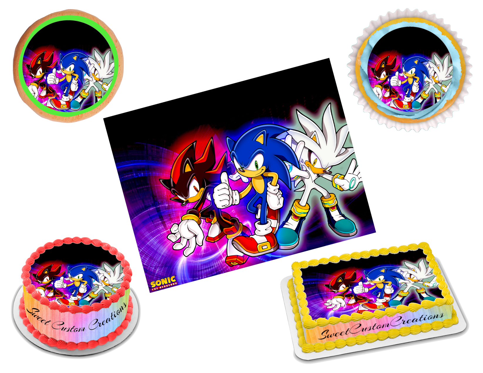 Sonic Edible Image Frosting Sheet #18 (70+ sizes) – Sweet Custom Creations